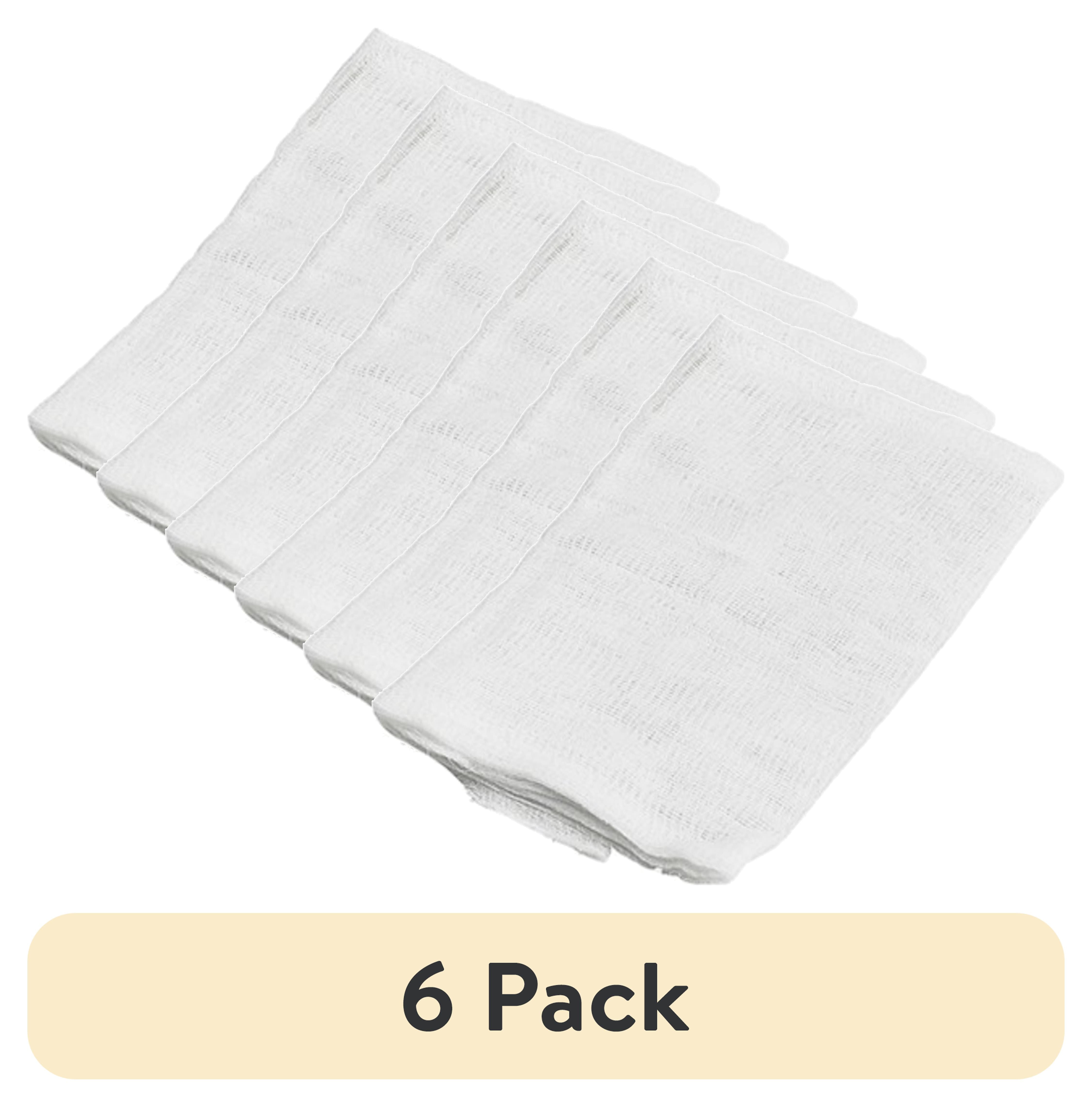 (6 pack) Mainstays Cotton Cheesecloths 4 Square Yards, Bulk Canning ...