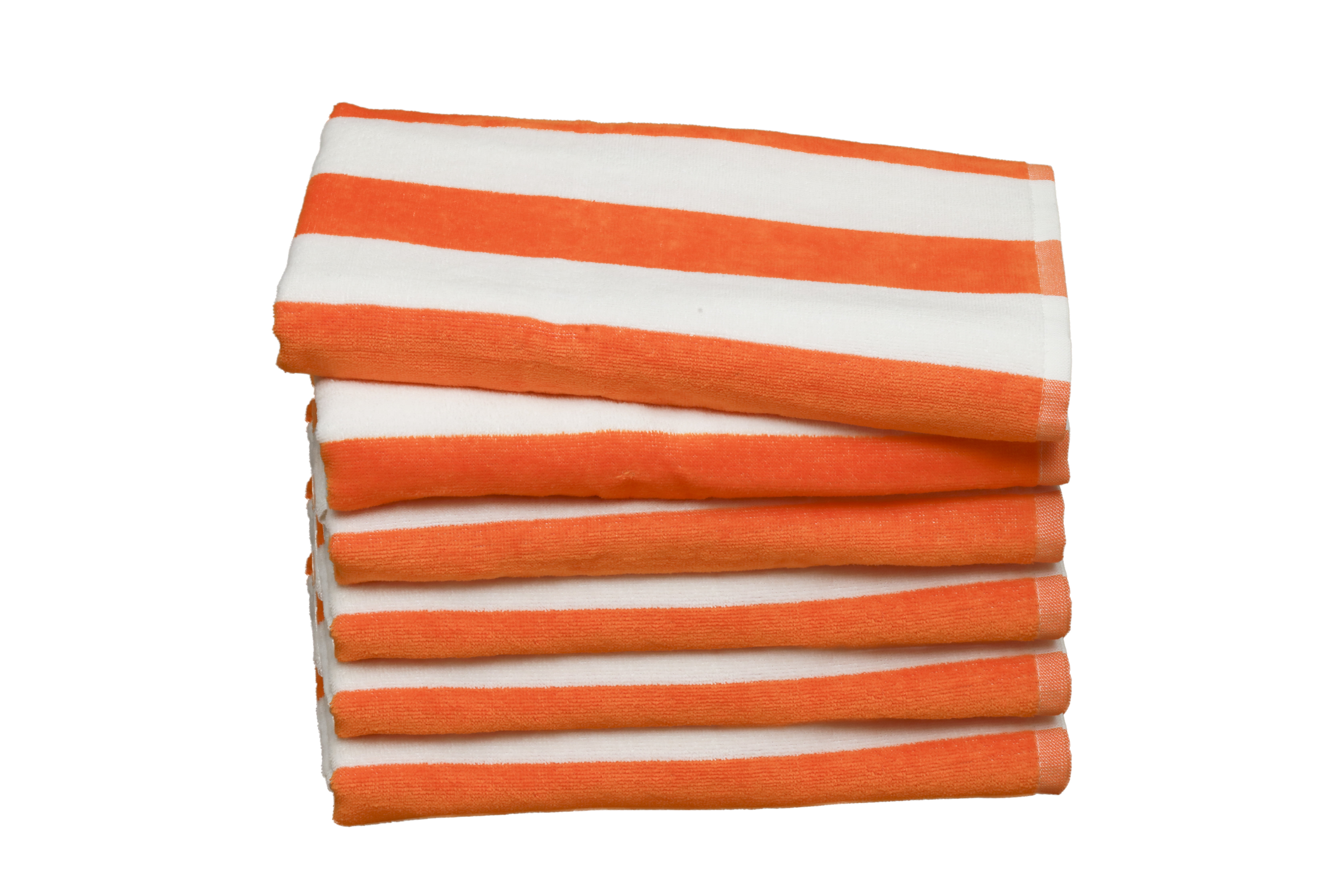 Mainstays Absorbent Cabana Stripe Beach Towel Orange & White 28 x 58 6 ...