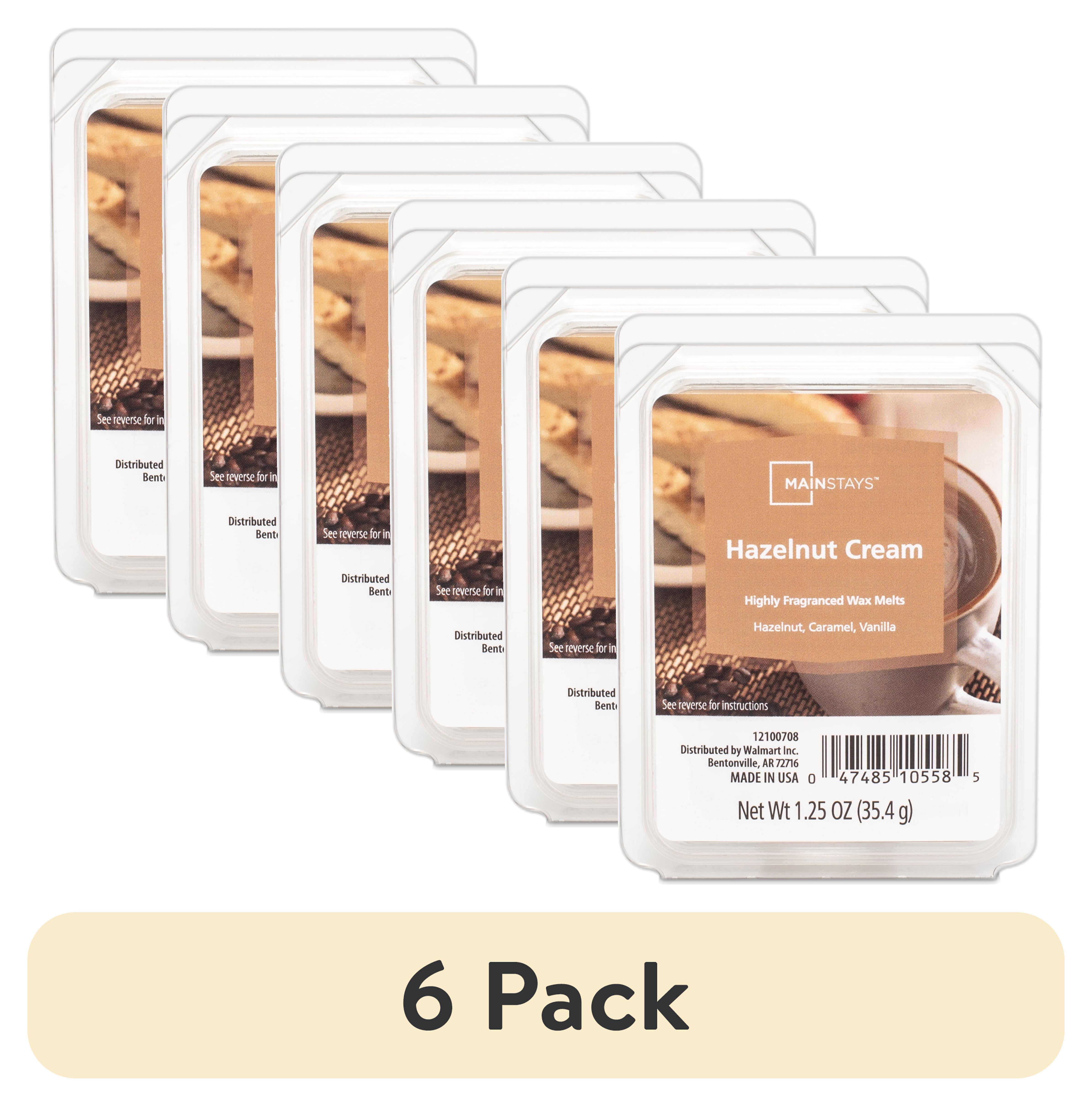 (6 pack) Mainstays Hazelnut Cream Scent 6 Cube Wax Melt, 1.25 oz ...