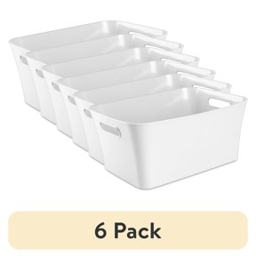 White Plastic Storage Containers for Home Organization at Walmart