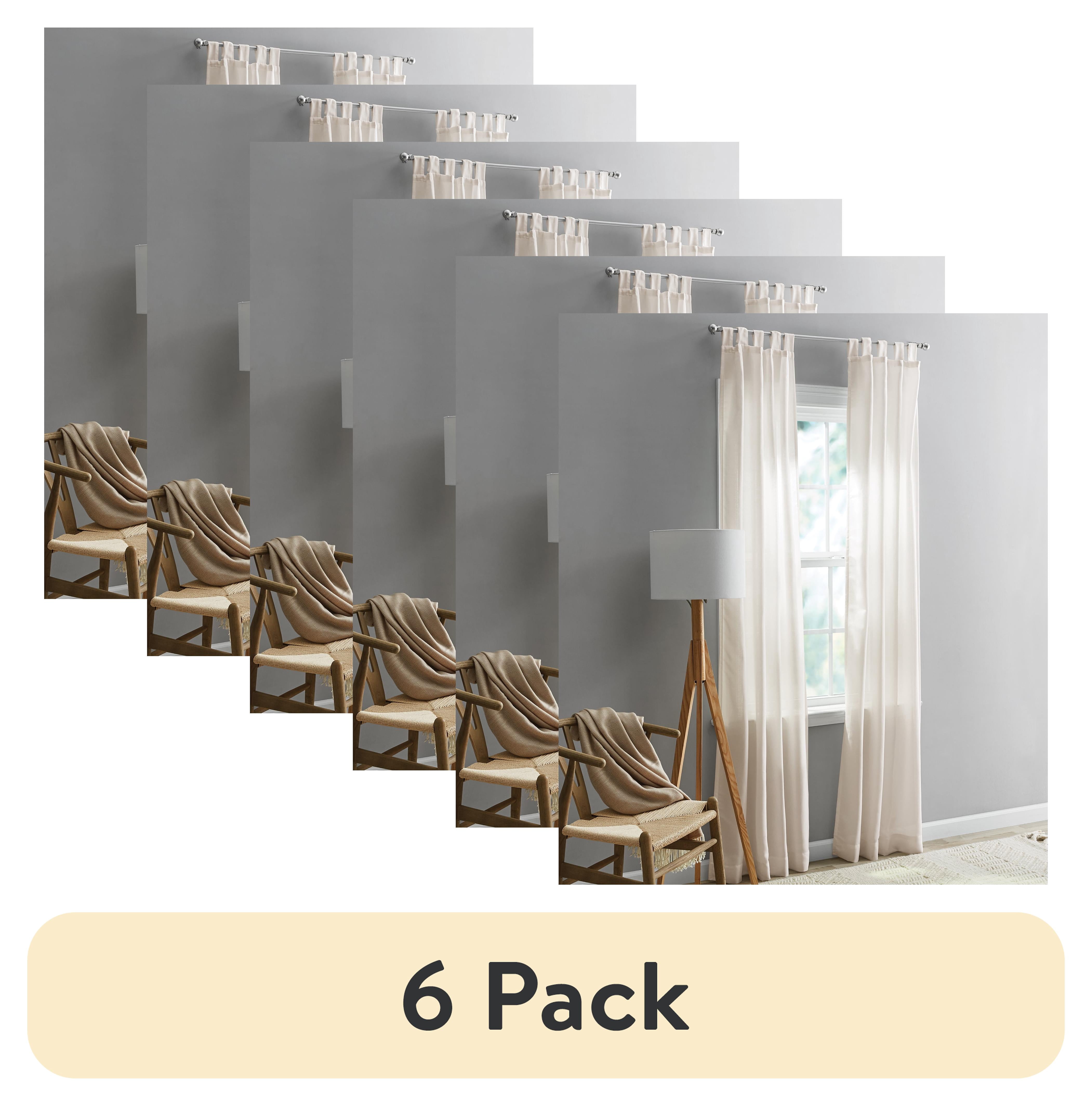 Mainstays Elegant Light Filtering Tab Top Curtain Panels 2-Pack, Beige ...