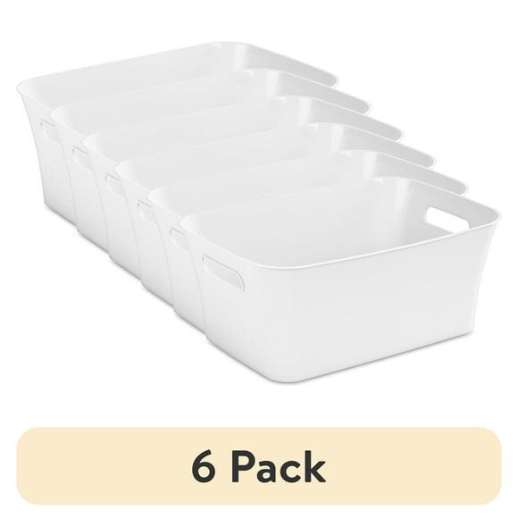 white plastic storage containers