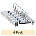 (6 pack) Mainstays Plastic Hangers – Swivel Neck, Crystal Finish, 2 ...