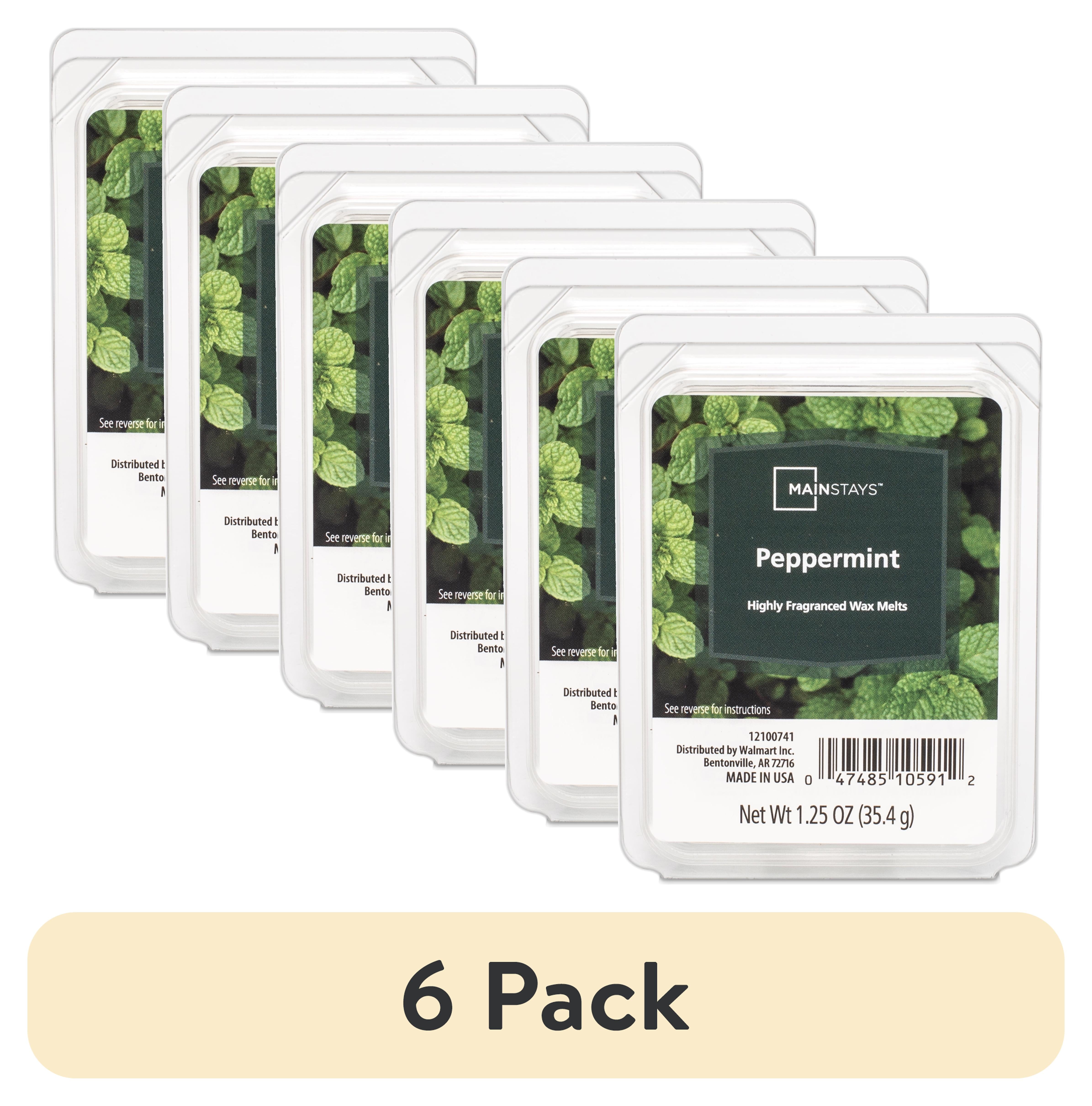 (6 pack) Mainstays Peppermint Scented Wax Melts, 1.25 oz - Walmart.com