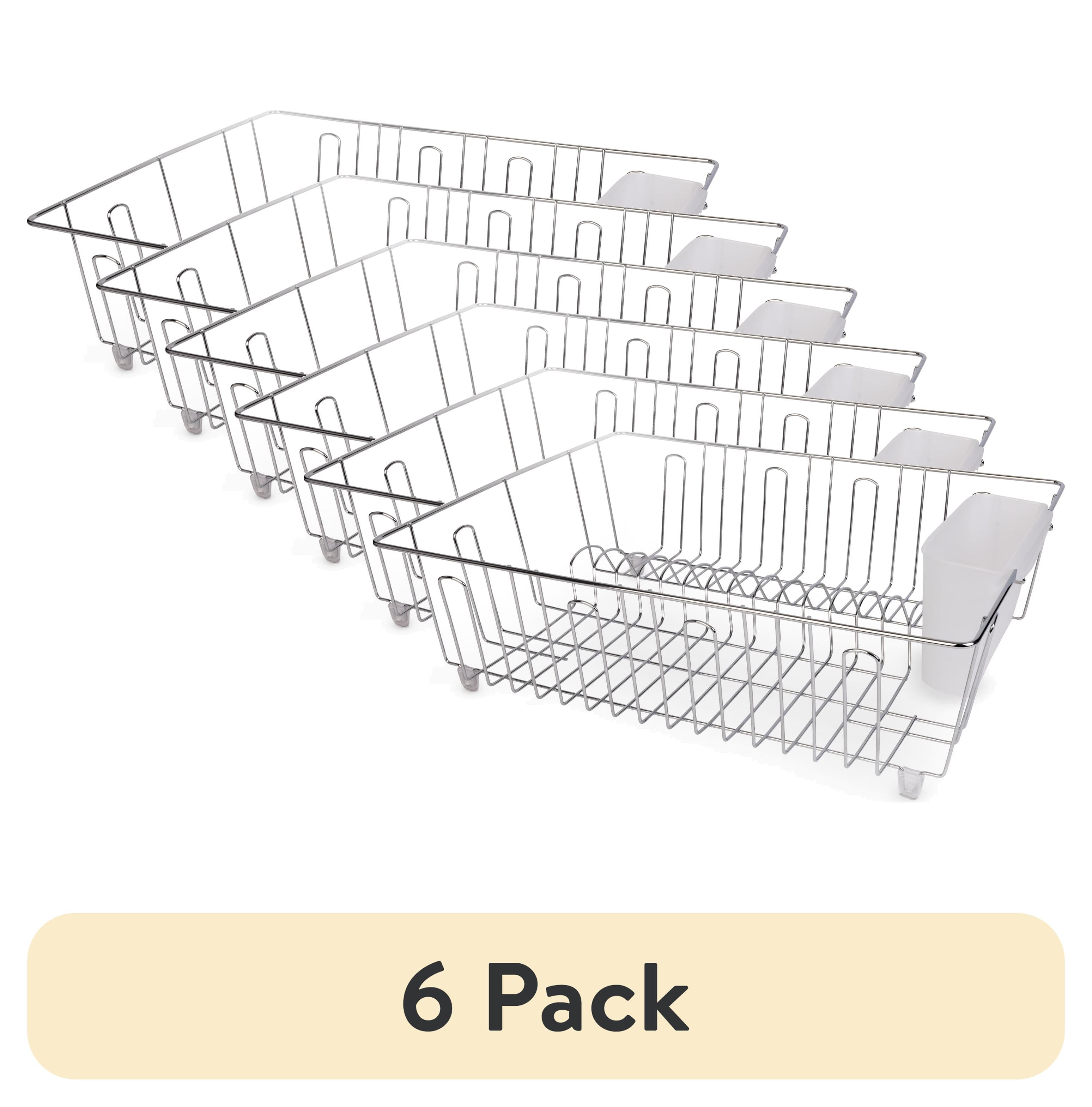 (6 pack) Mainstays Steel Metal Frame Rust Resistant Dish Rack - Walmart.com