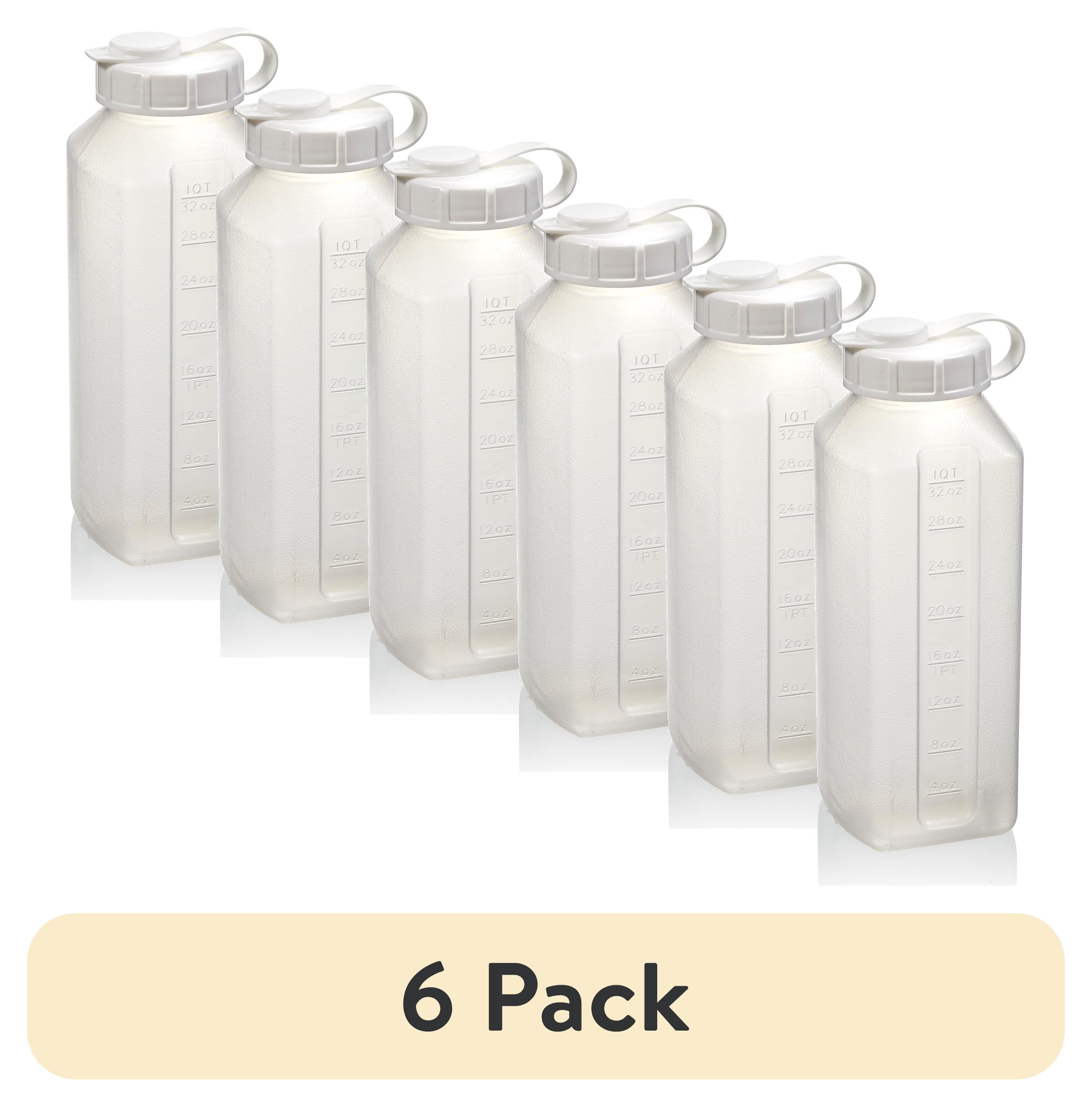 Brandclub - (6 pack) Mainstays White Plastic Flip-Top Drink Food ...
