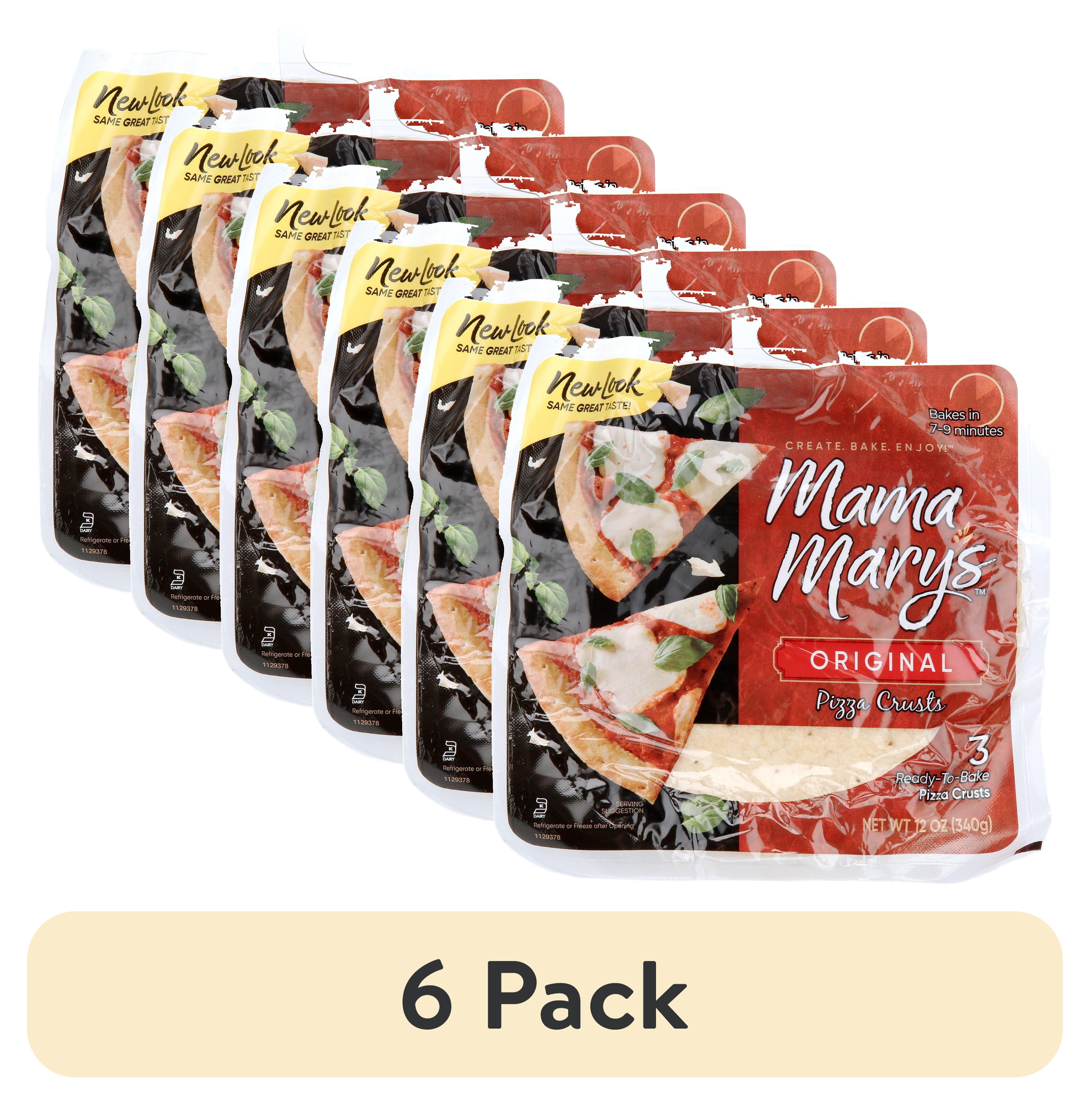 (6 pack) Mama Mary's Original Whole Pizza Crust, Shelf-Stable, 7 Inch ...