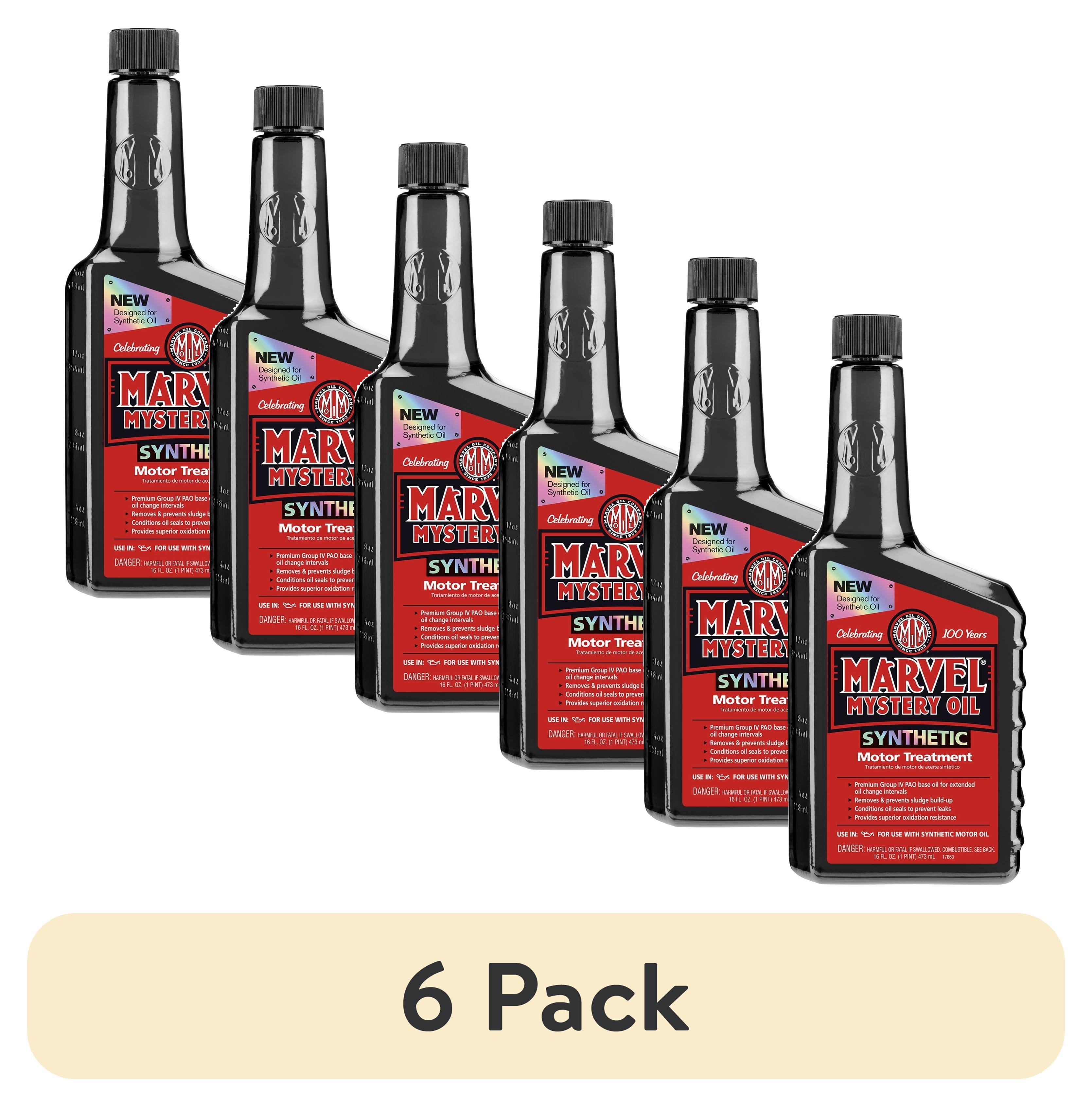 (6 pack) ‎Marvel Mystery Oil Motor Treatment Full Synthetic Motor Oil ...