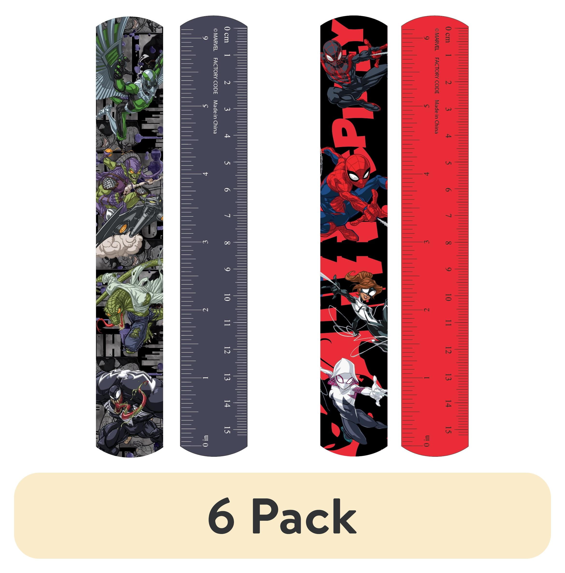 (6 pack) Marvel Spider-Man Plastic Slap Bracelet Party Favors, 4 Count ...