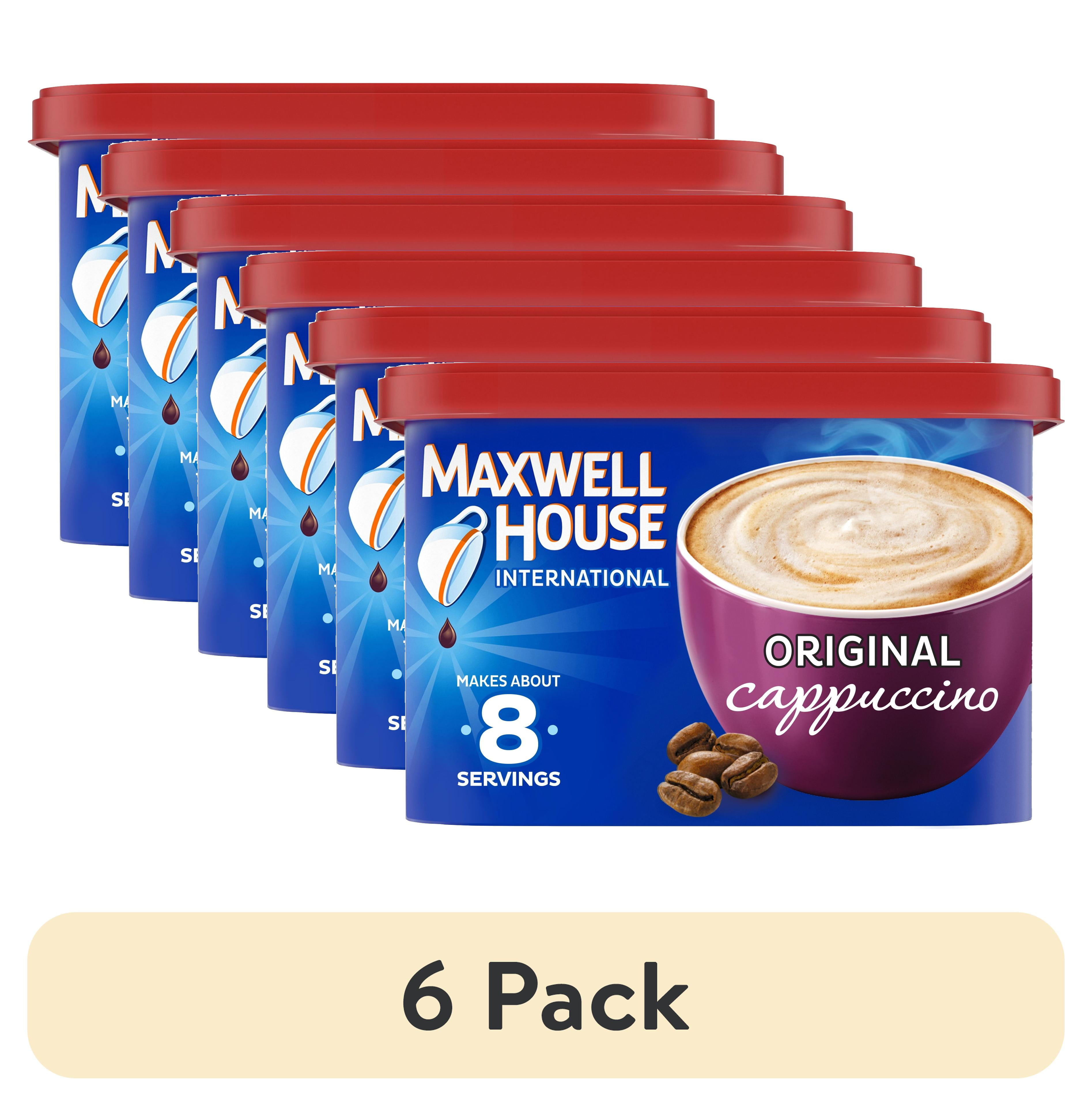(6 pack) Maxwell House Original Cappuccino Instant Coffee Powder Mix, 8 ...