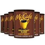 (6 pack) McCafe Breakfast Blend, Light Roast, Ground Coffee, 30 oz ...