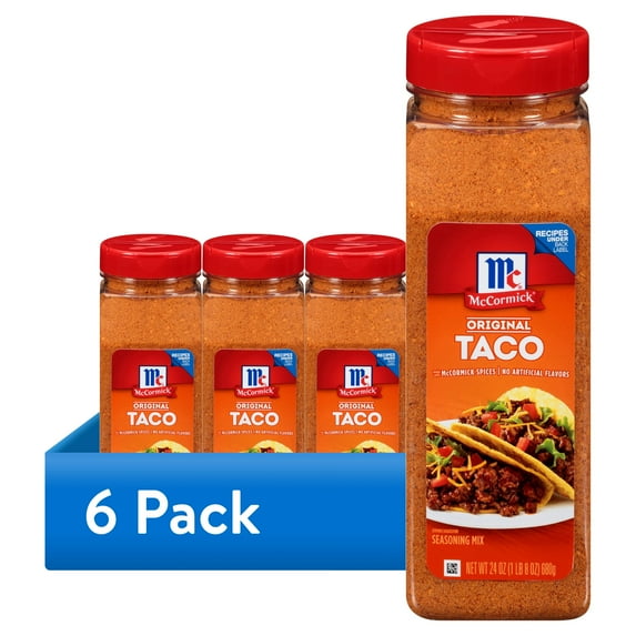 (6 pack) McCormick Culinary Kosher Taco Seasoning, 24.0 oz Bottle ...