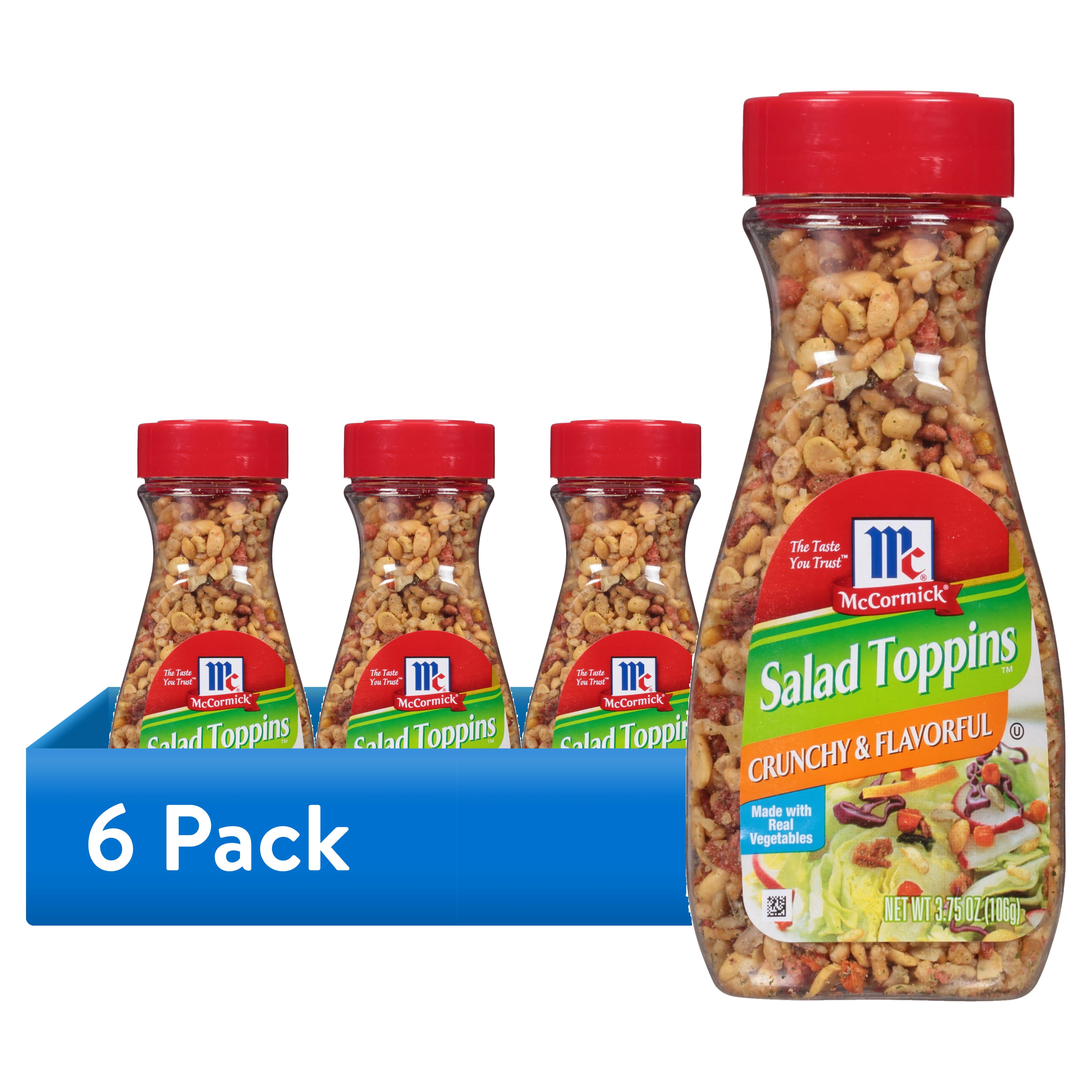 (6 pack) McCormick Non-GMO Kosher Crunchy & Flavorful Salad Toppings, 3 ...