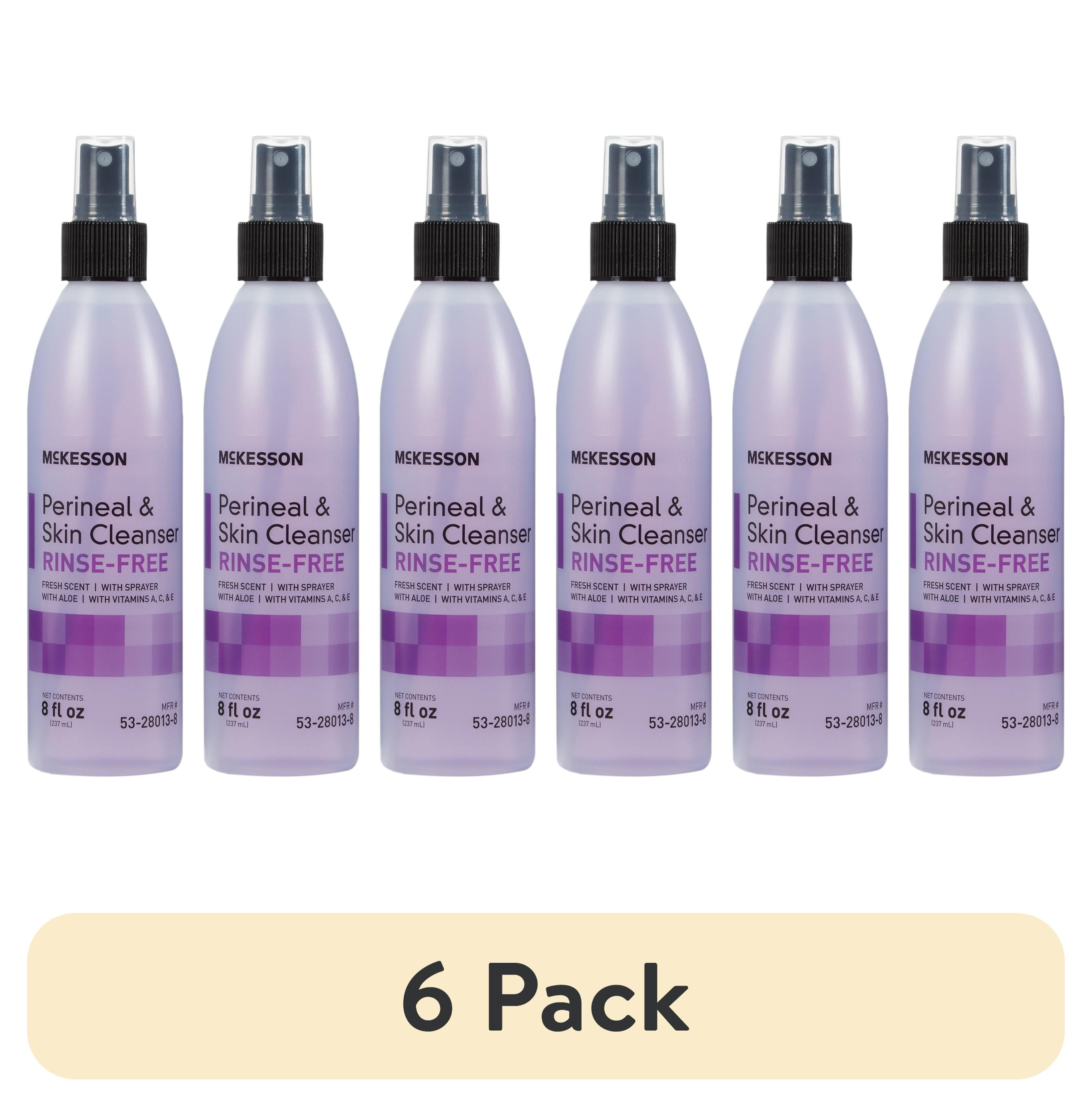 (6 pack) McKesson Rinse-Free Perineal Cleansing and Incontinence Care Skin Cleanser - Fresh ...