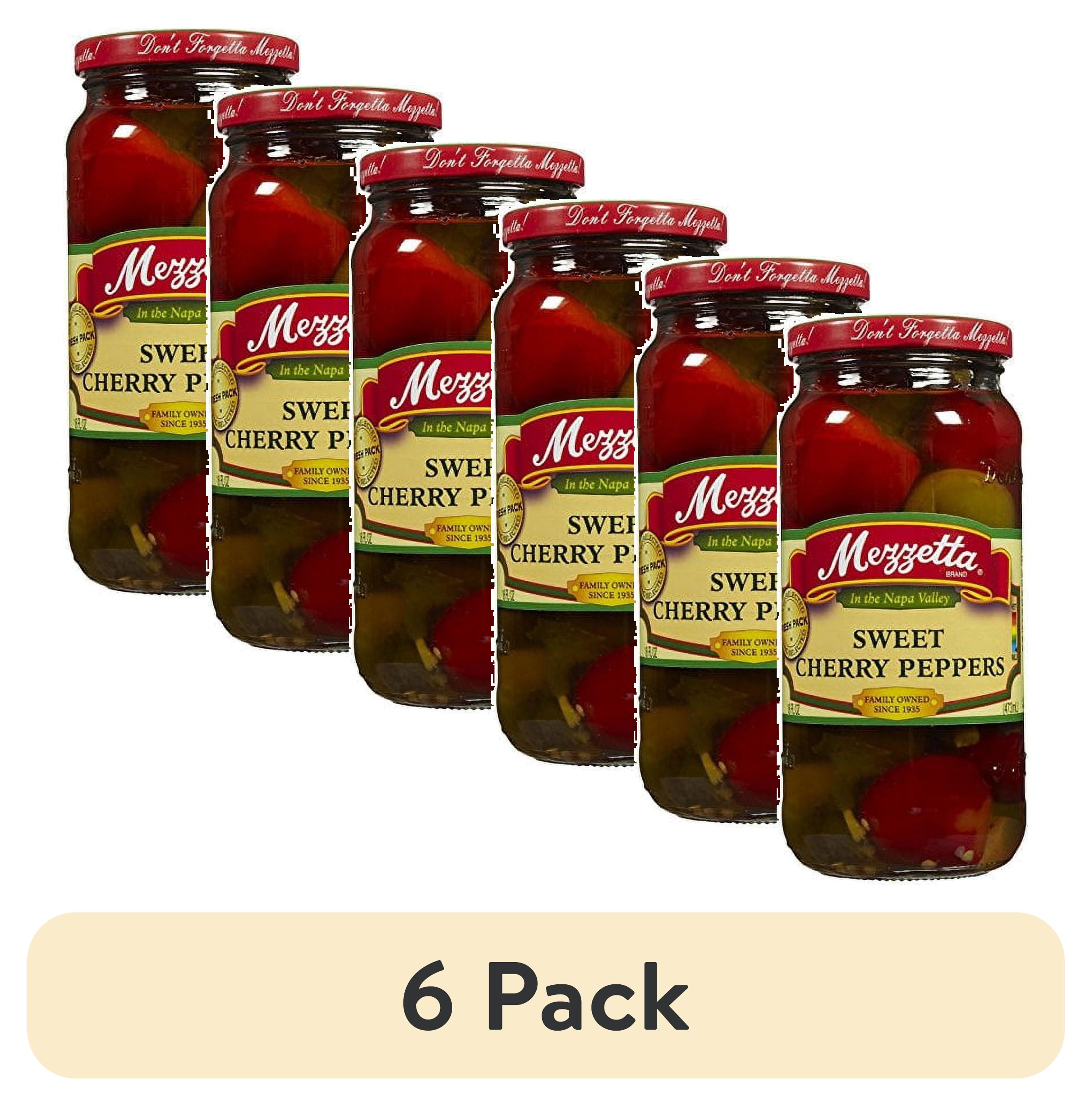 (6 pack) Mezzetta Sweet Cherry Peppers, 16 oz - Walmart.com