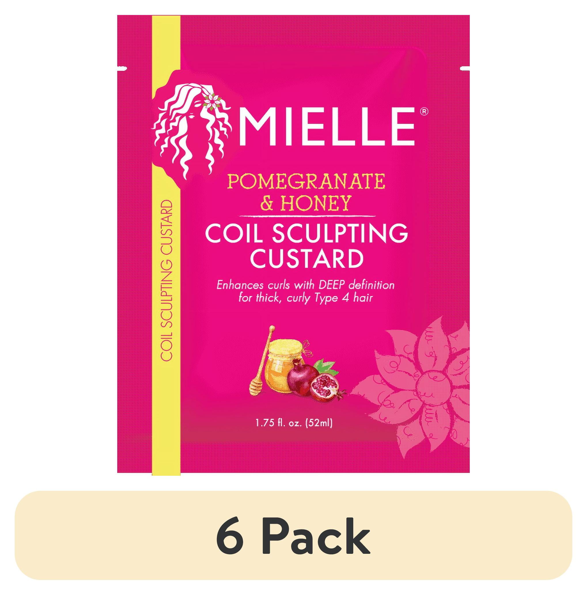 (6 pack) Mielle Pomegranate & Honey Coil Sculpting Custard Packette, 1. ...