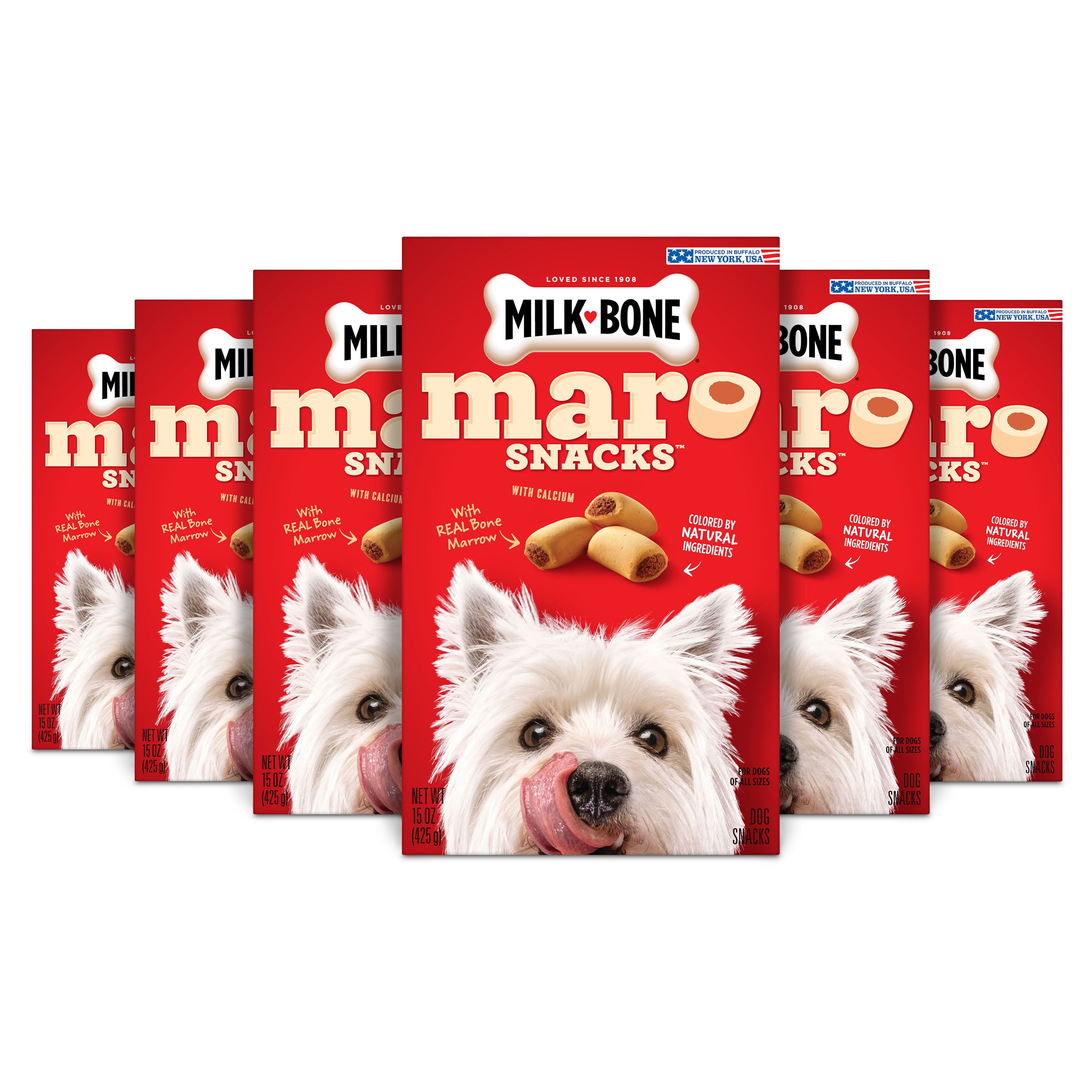 (6 pack) Milk Bone MaroSnacks Small Dog Treats With Bone Marrow, 15 ozs ...