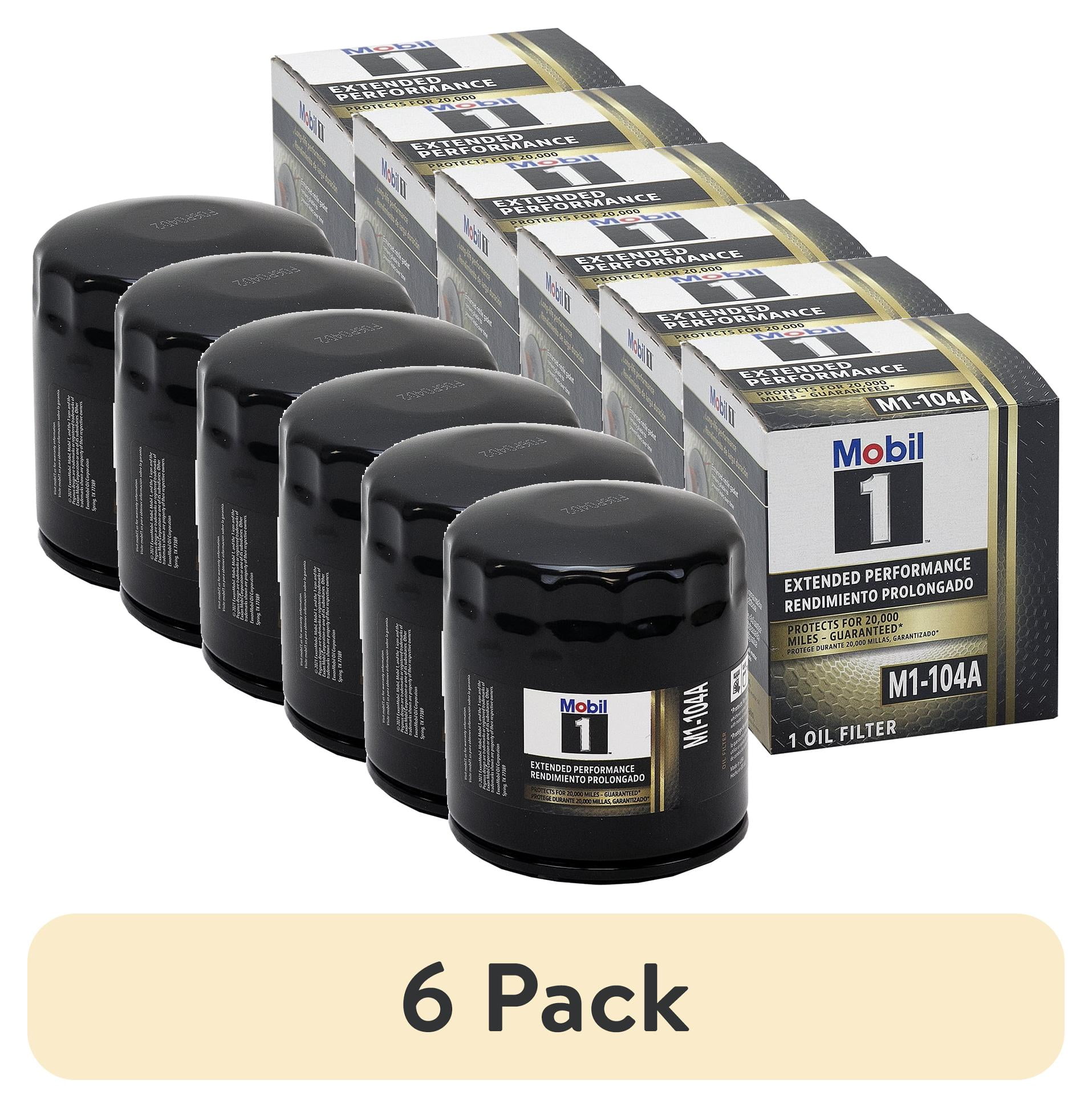 (6 pack) Mobil 1 Extended Performance M1-104A Oil Filter - Walmart.com