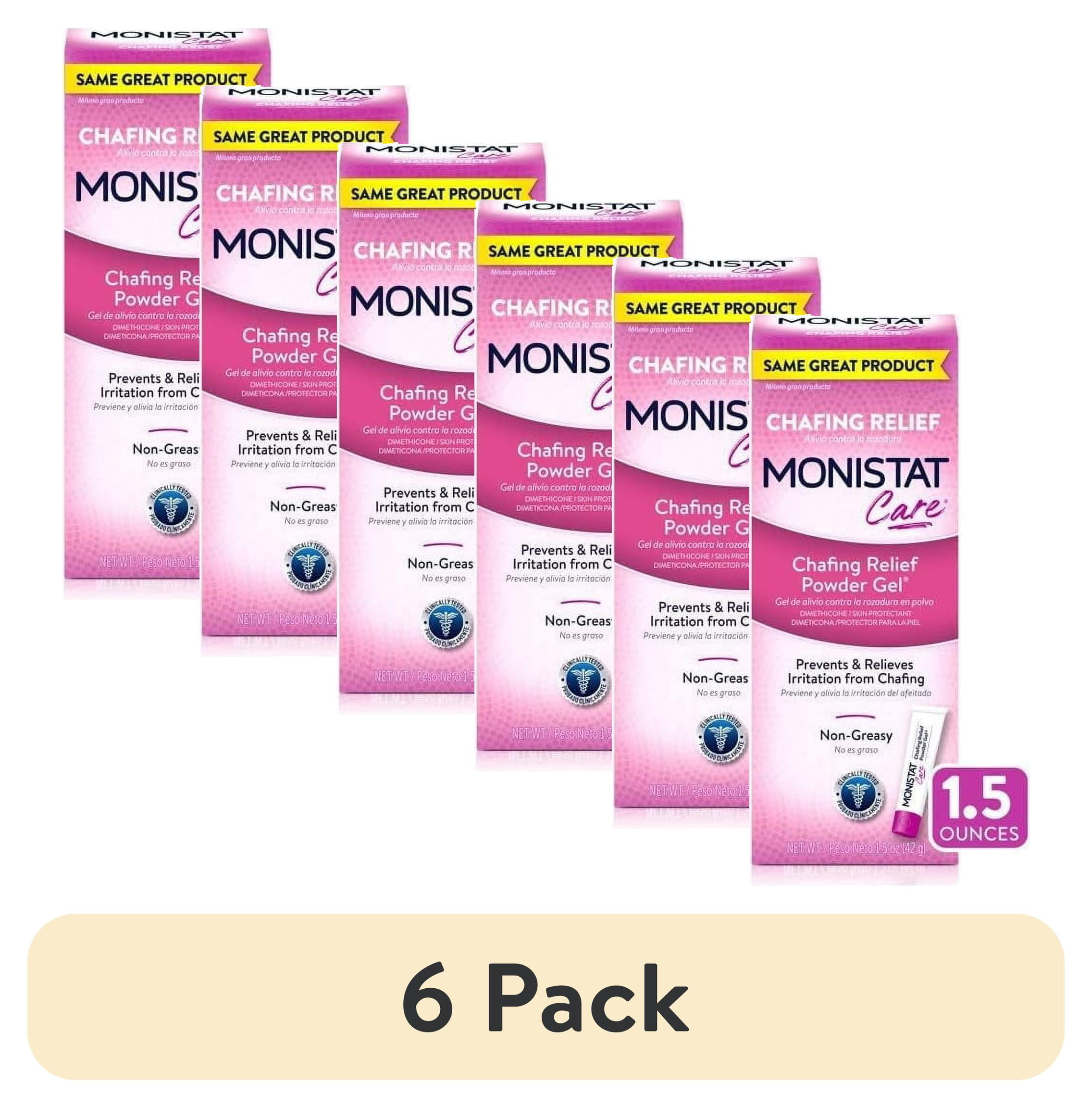 (6 pack) Monistat Soothing Care Chafing Relief Powder-Gel, 1.5-Ounce ...