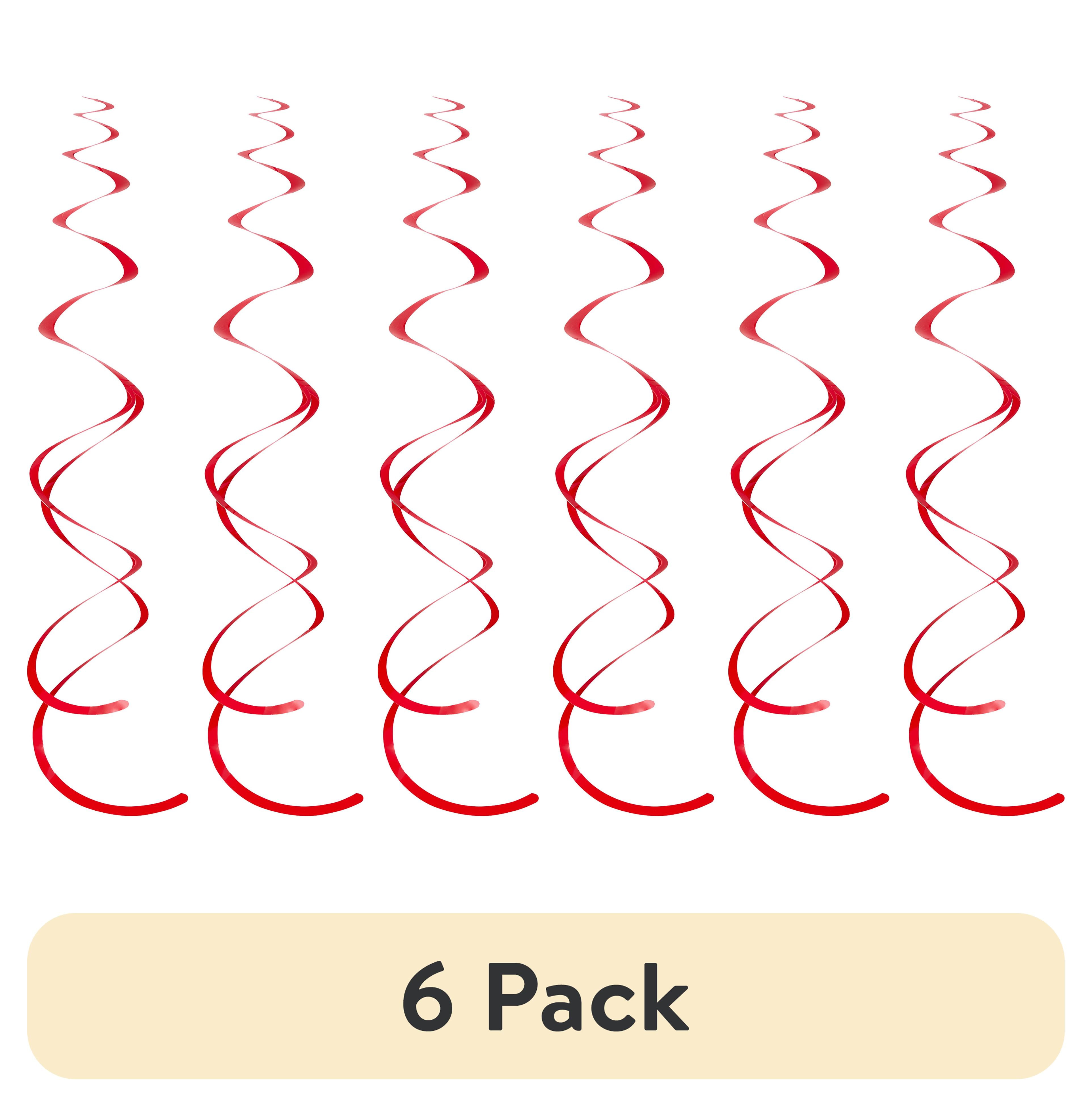 (6 pack) Multi-Color Foil Dizzy Danglers, 24", 4 Count, by Way To ...