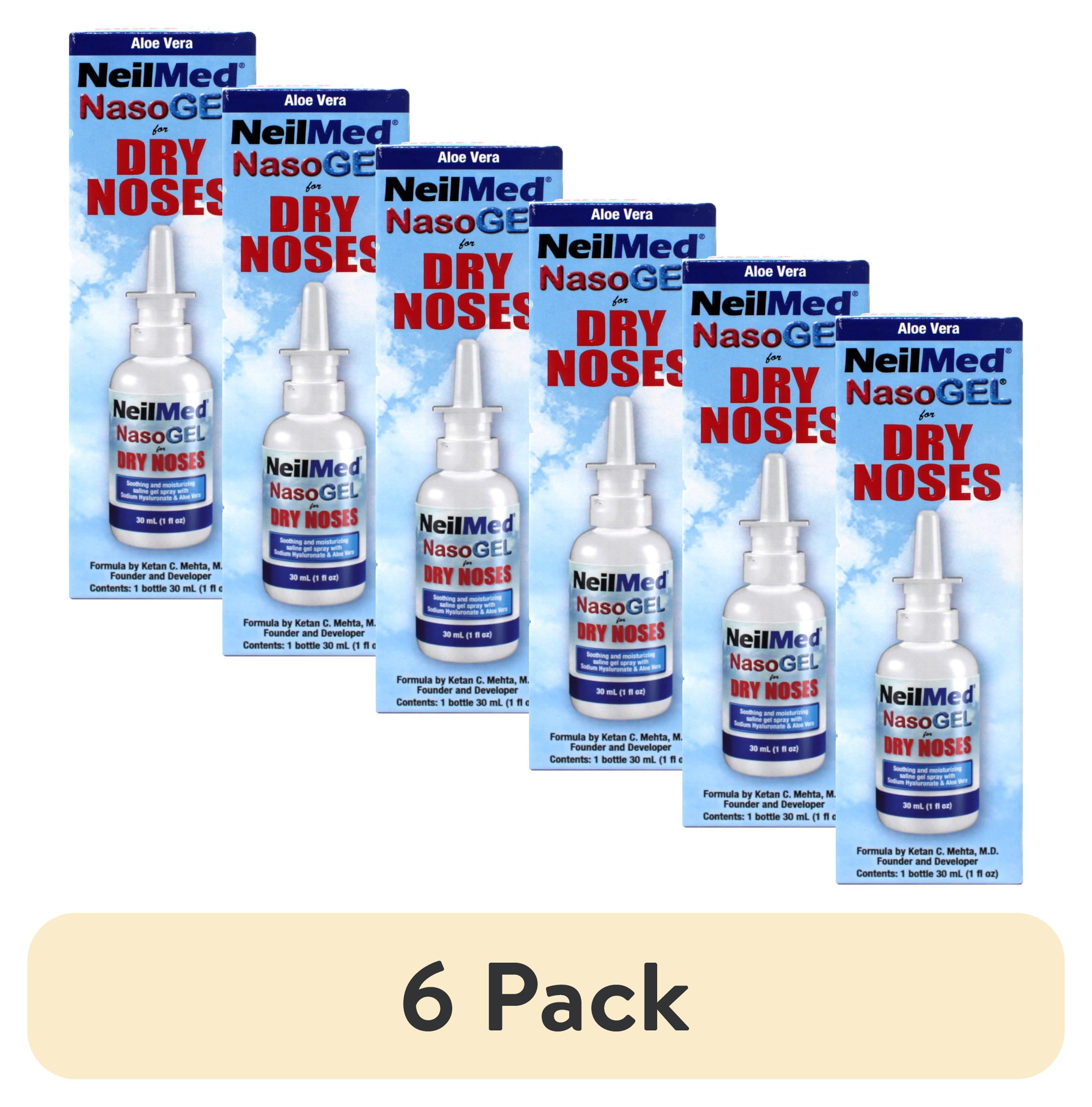 (6 pack) NasoGel Water Soluble Saline Nasal Gel Spray for Dry Noses by ...