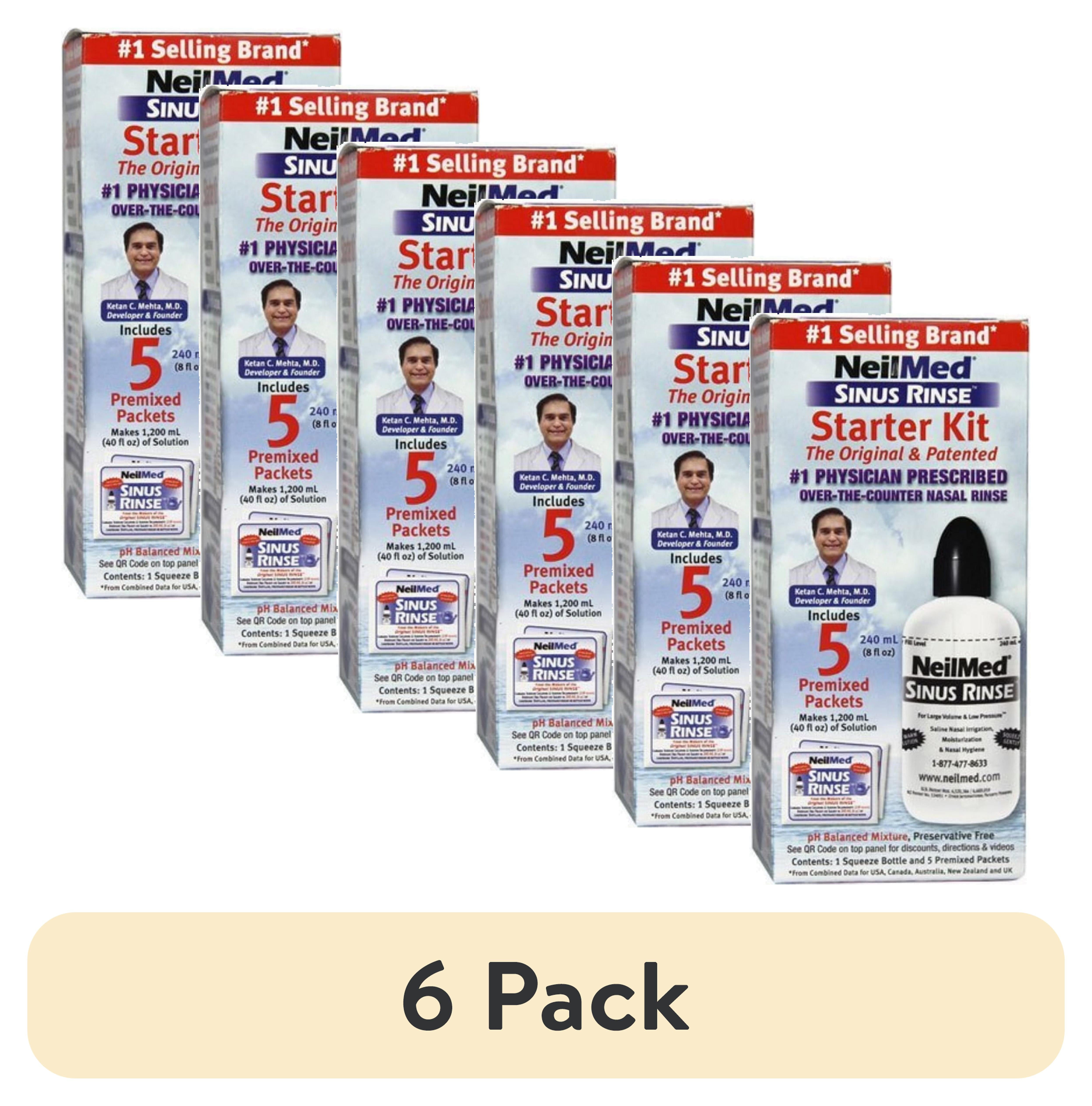 (6 pack) NeilMed Sinus Rinse Starter Kit 1 Each - Walmart.com