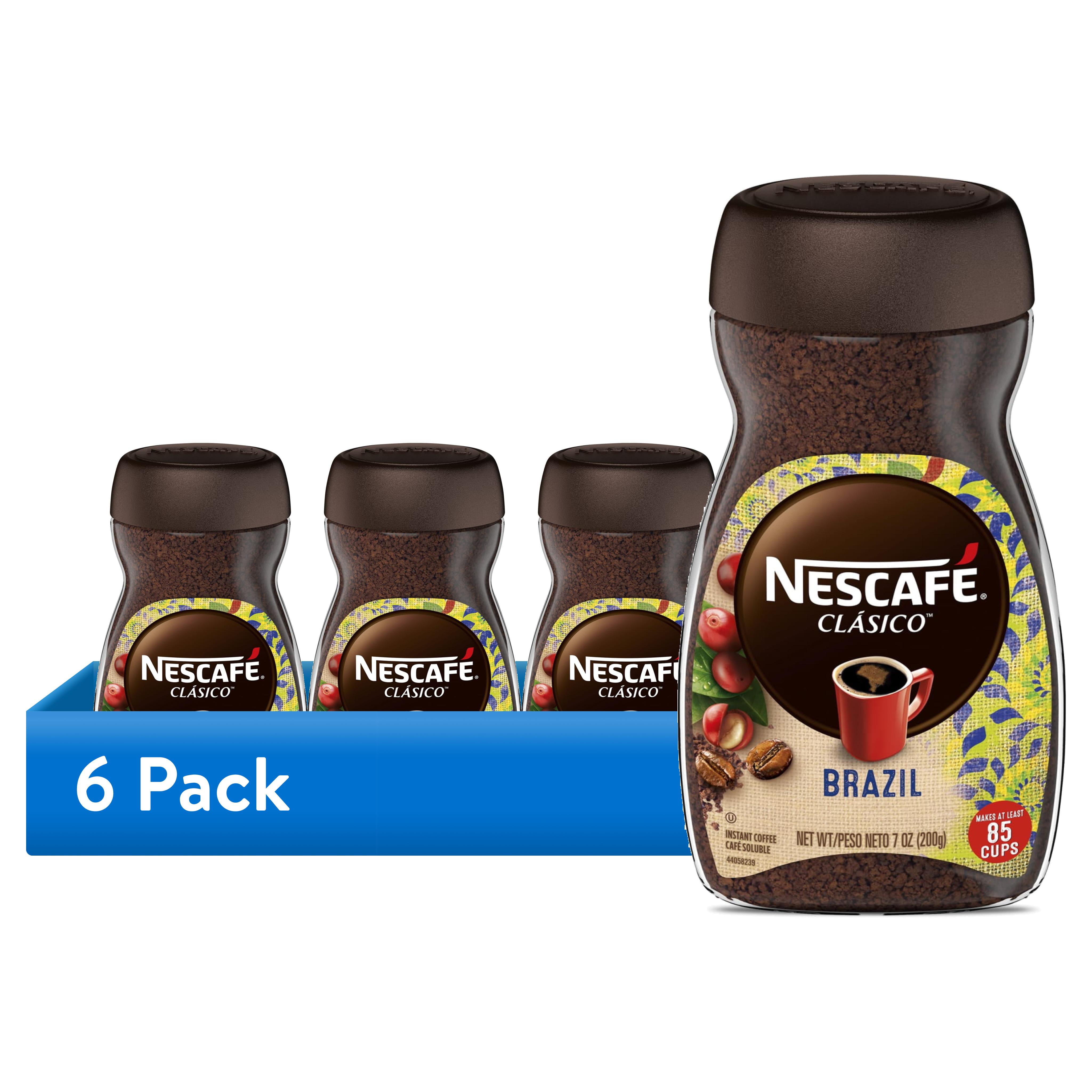 (6 pack) Nescafé Clasico Brazil Dark Roast Instant Coffee, 7 oz - Walmart.com