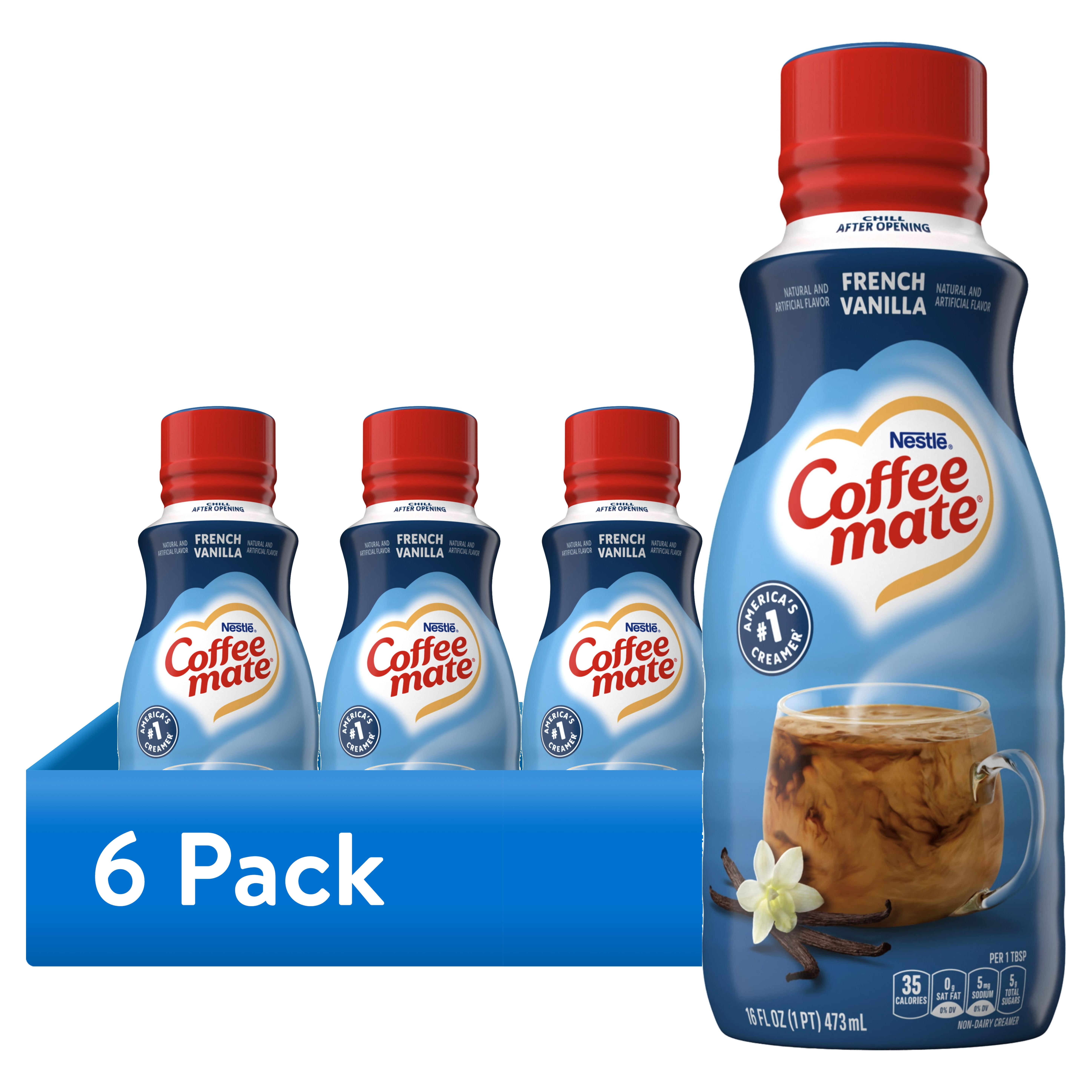 (6 pack) Nestle Coffee Mate French Vanilla, Shelf-Stable, Liquid Coffee ...