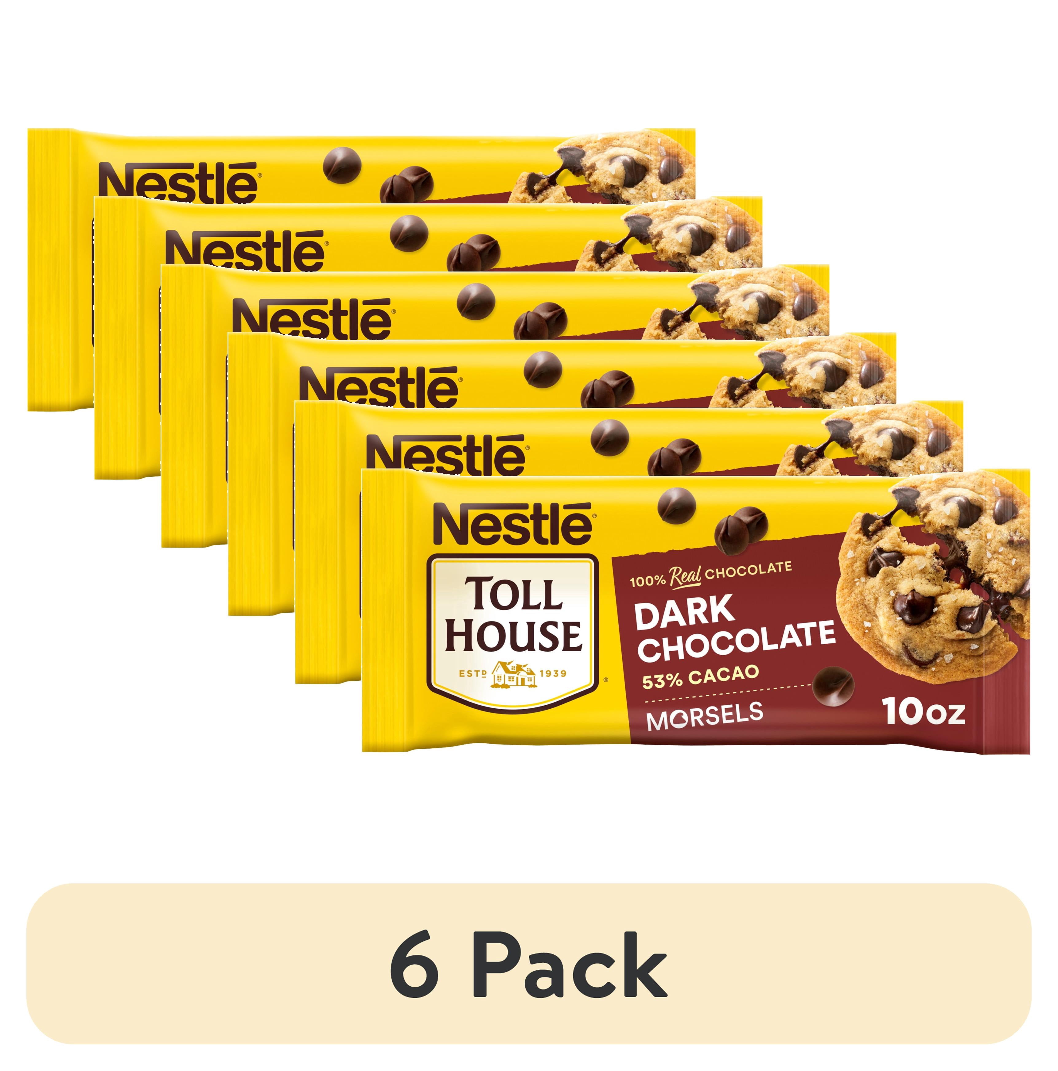 (6 pack) Nestle Toll House Dark Chocolate Regular Baking Chips, 10 oz ...