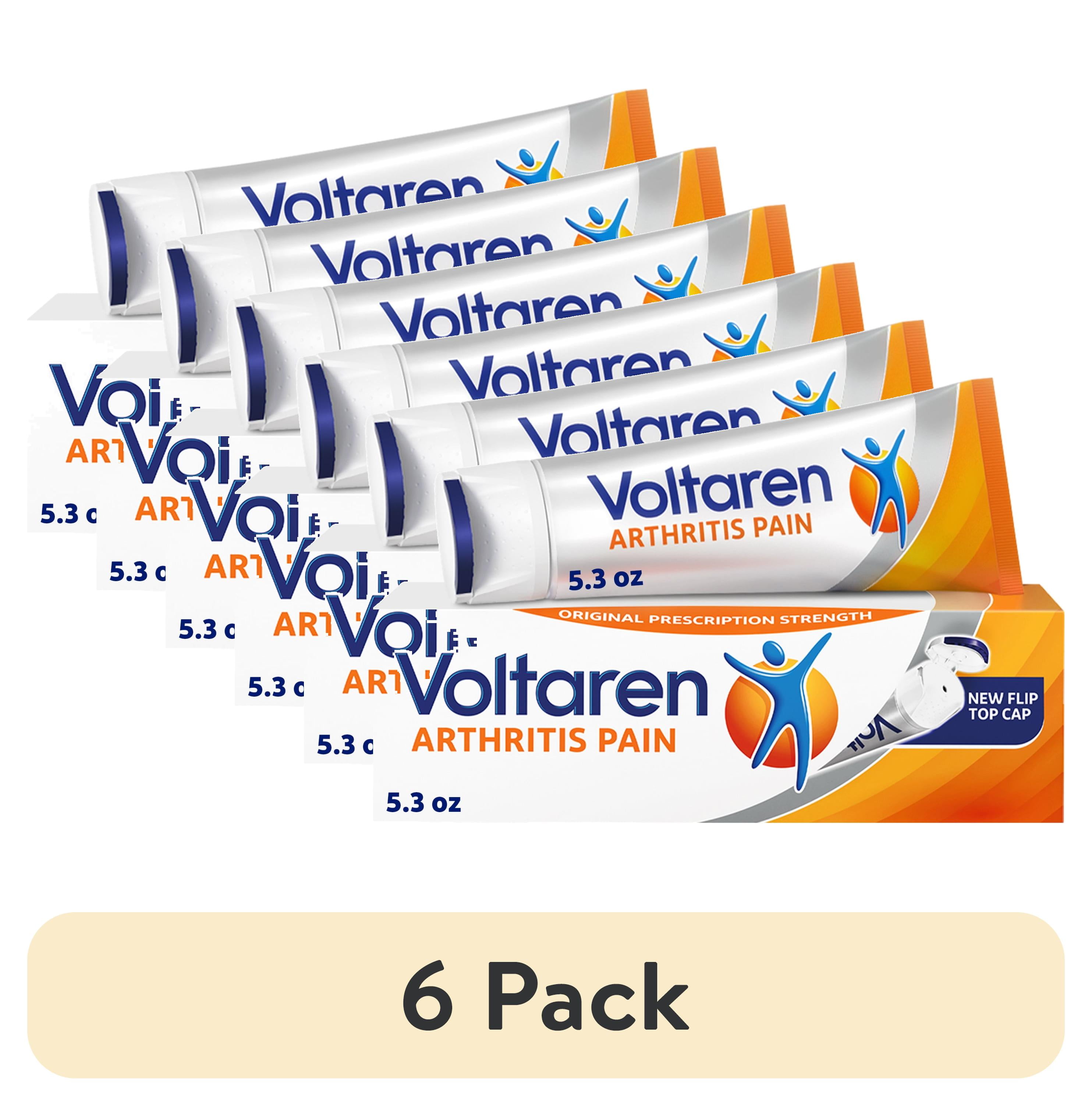 (6 pack) New Easy Open Cap - Voltaren Arthritis Pain Gel for Powerful ...
