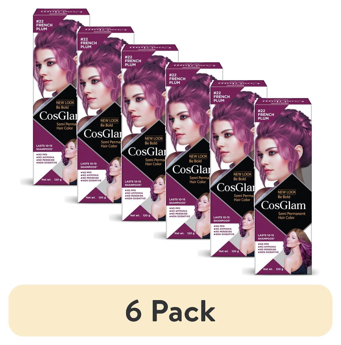 (6 pack) Cosglam Semi Permanent Hair Color Dye, No Ammonia, No Mixing ...
