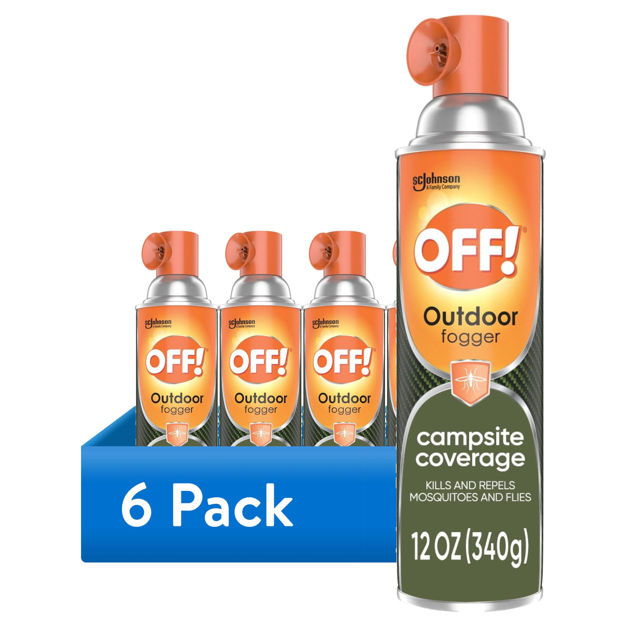 (6 pack) OFF! Outdoor Mosquito Fogger, Campsite Insecticide with up to ...