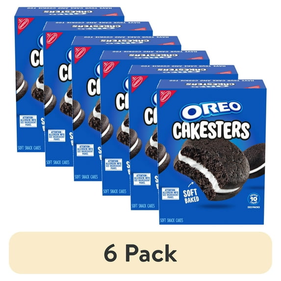 (6 pack) OREO Cakesters Soft Snack Cakes, 5 - 2.02 oz Snack Packs ...
