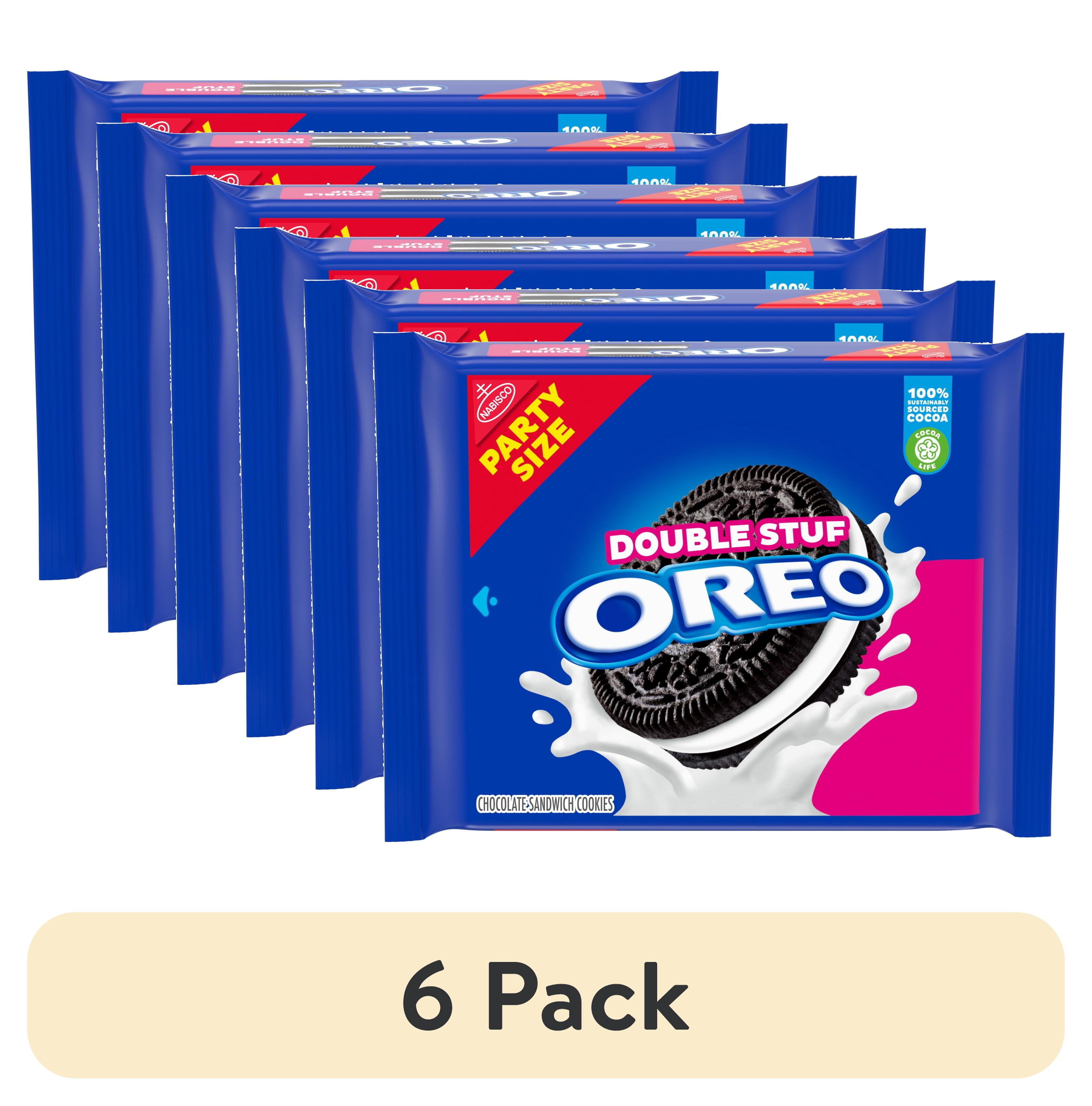(6 pack) OREO Double Stuf Chocolate Sandwich Cookies, Party Size, 26.7 oz - Walmart.com