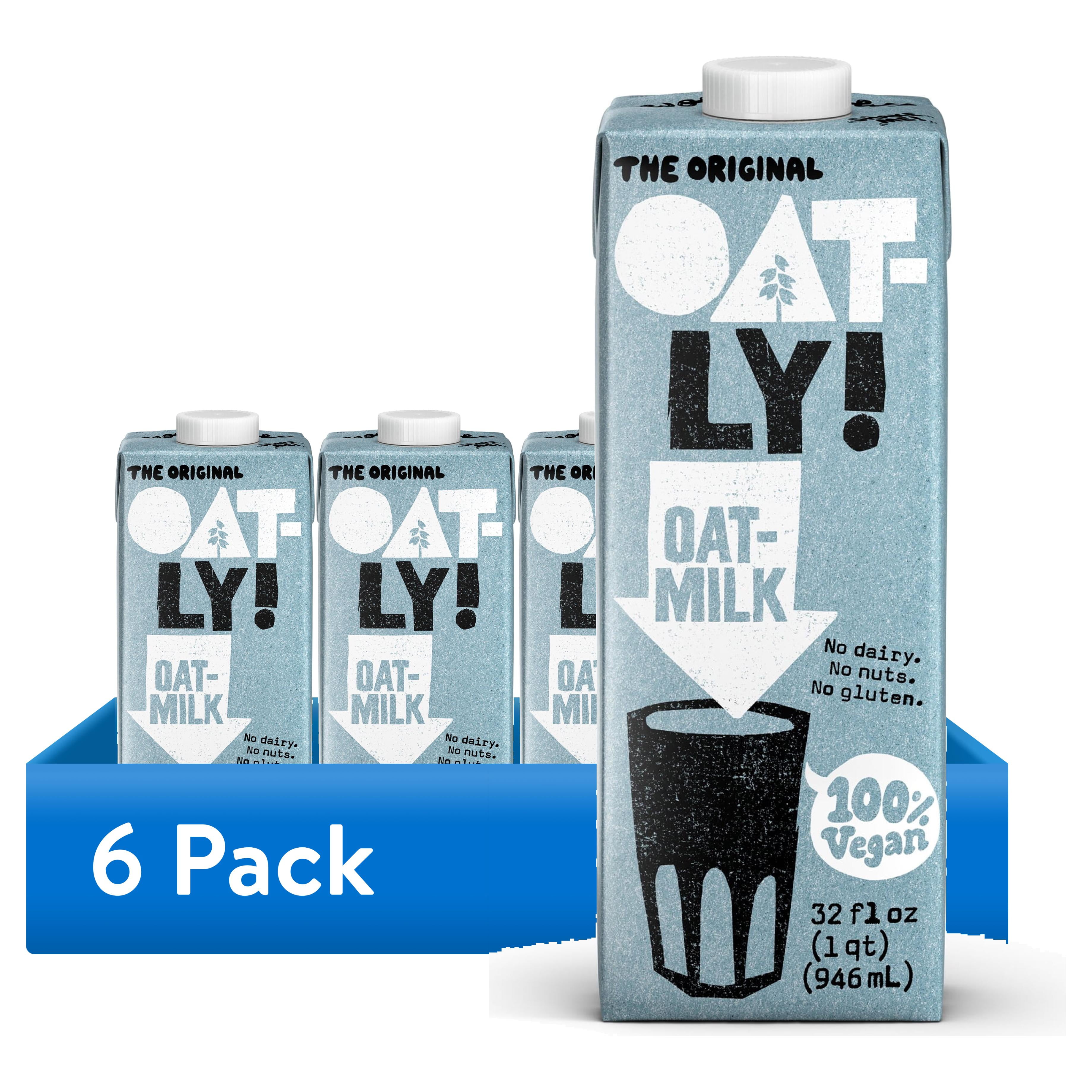 (6 pack) Oatly Original Oatmilk, Ambient Dairy-Free Milk, 32 fl oz ...