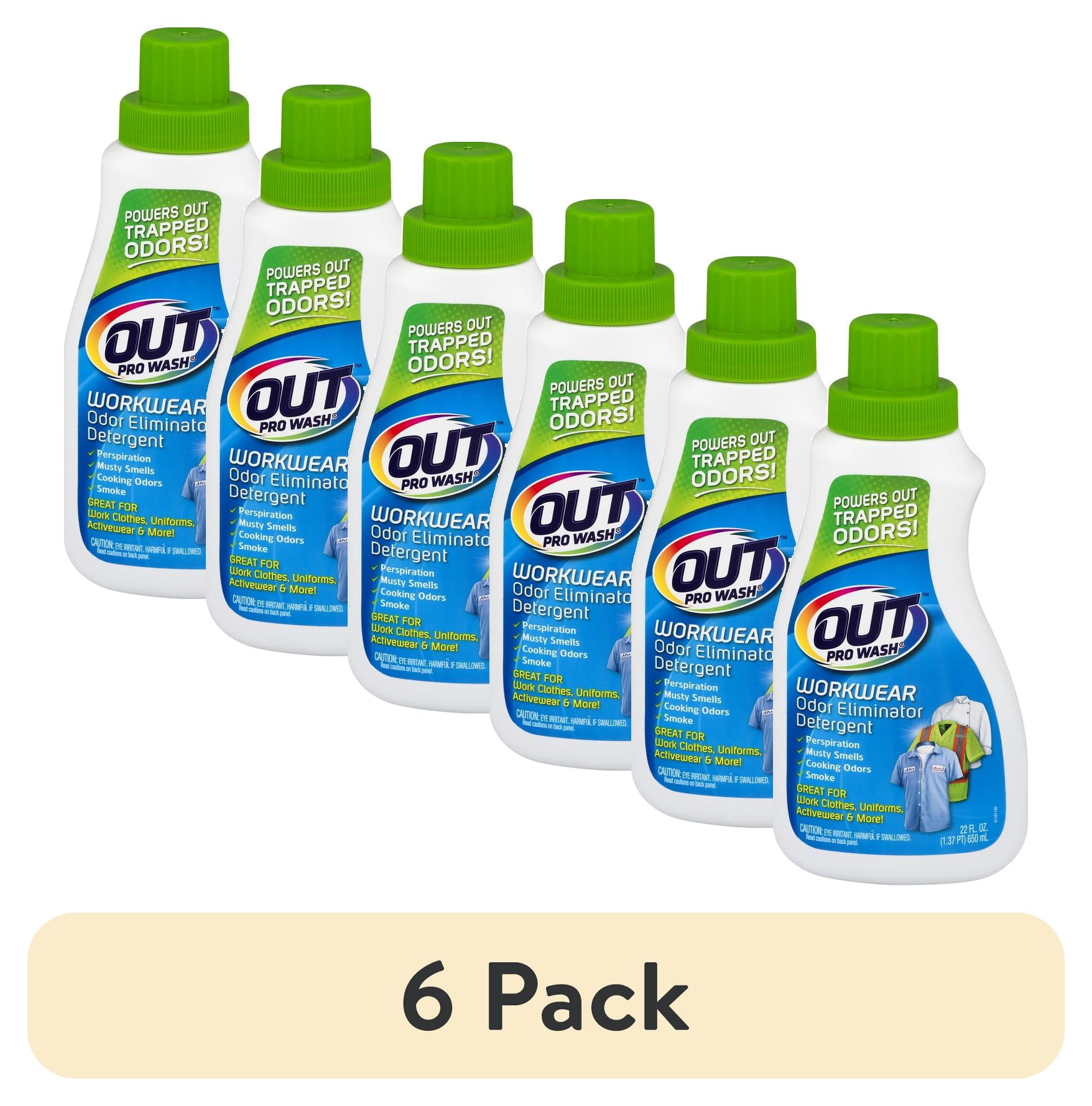 (6 pack) Out ProWash Odor Eliminator Laundry Detergent Liquid ...