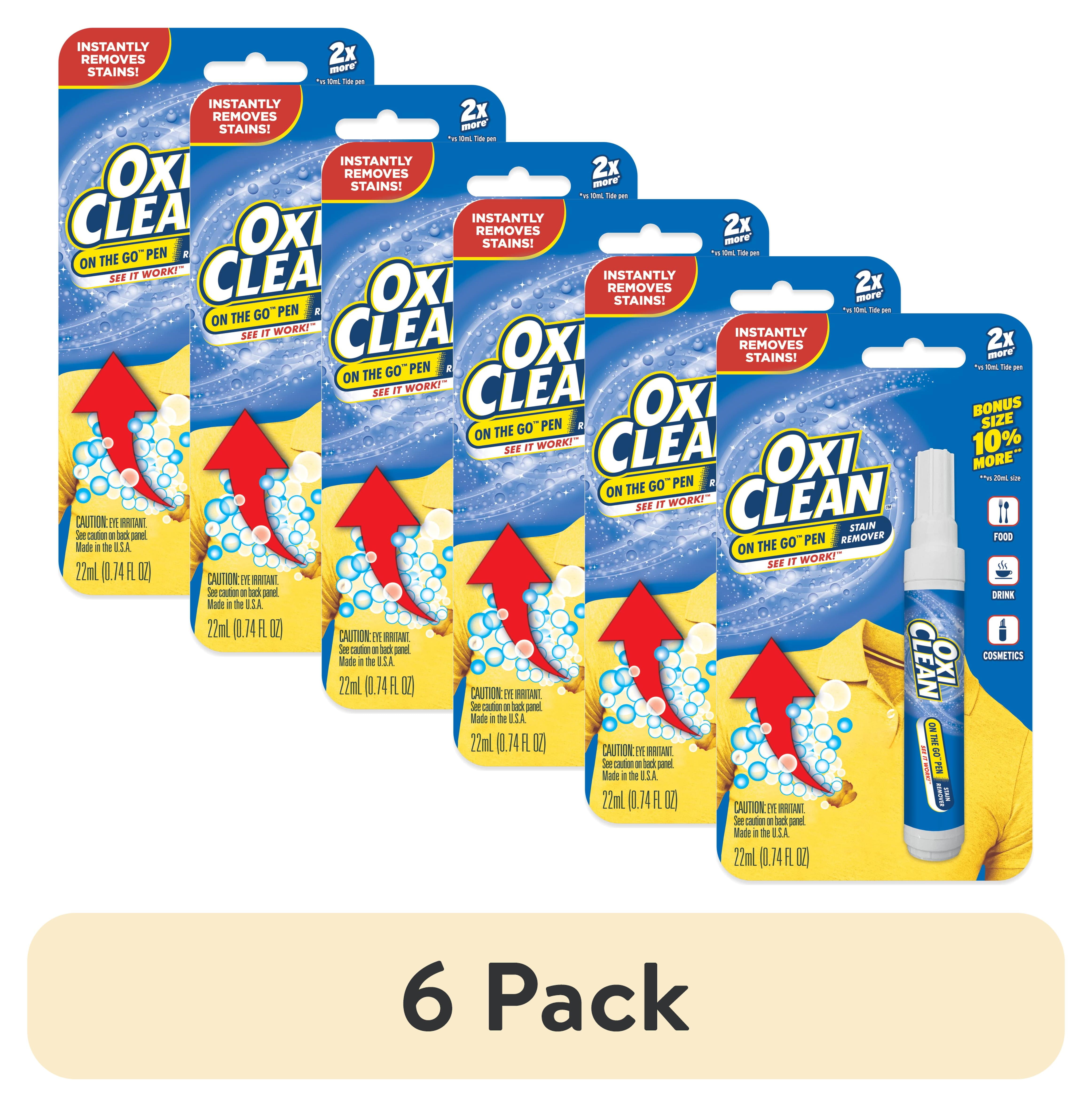 (6 pack) OxiClean On The Go Stain Remover Pen, 0.74 Fl Oz - Walmart.com