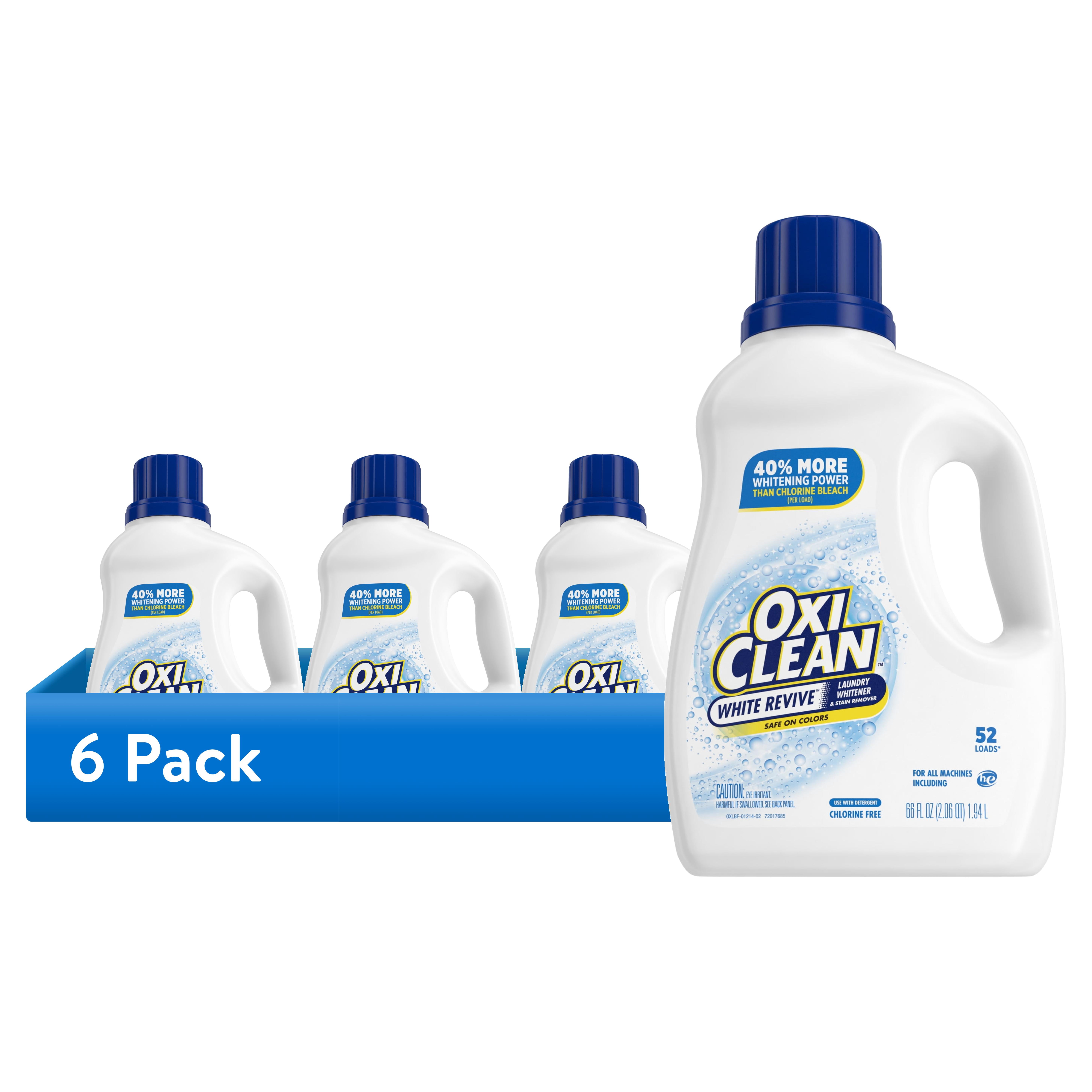 (6 pack) OxiClean White Revive Laundry Whitener and Laundry Stain ...