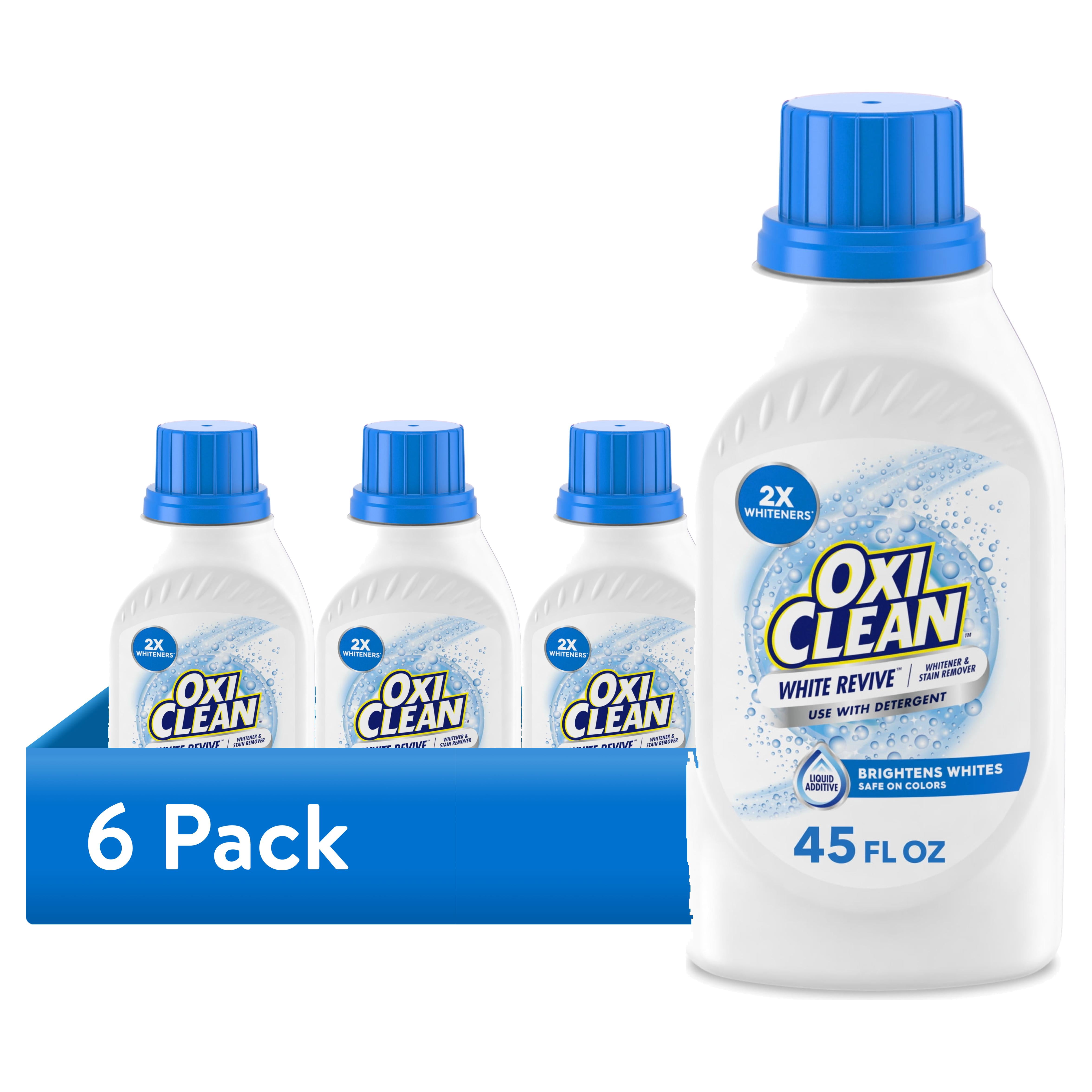 (6 pack) OxiClean White Revive Whitener & Stain Remover Liquid Additive ...