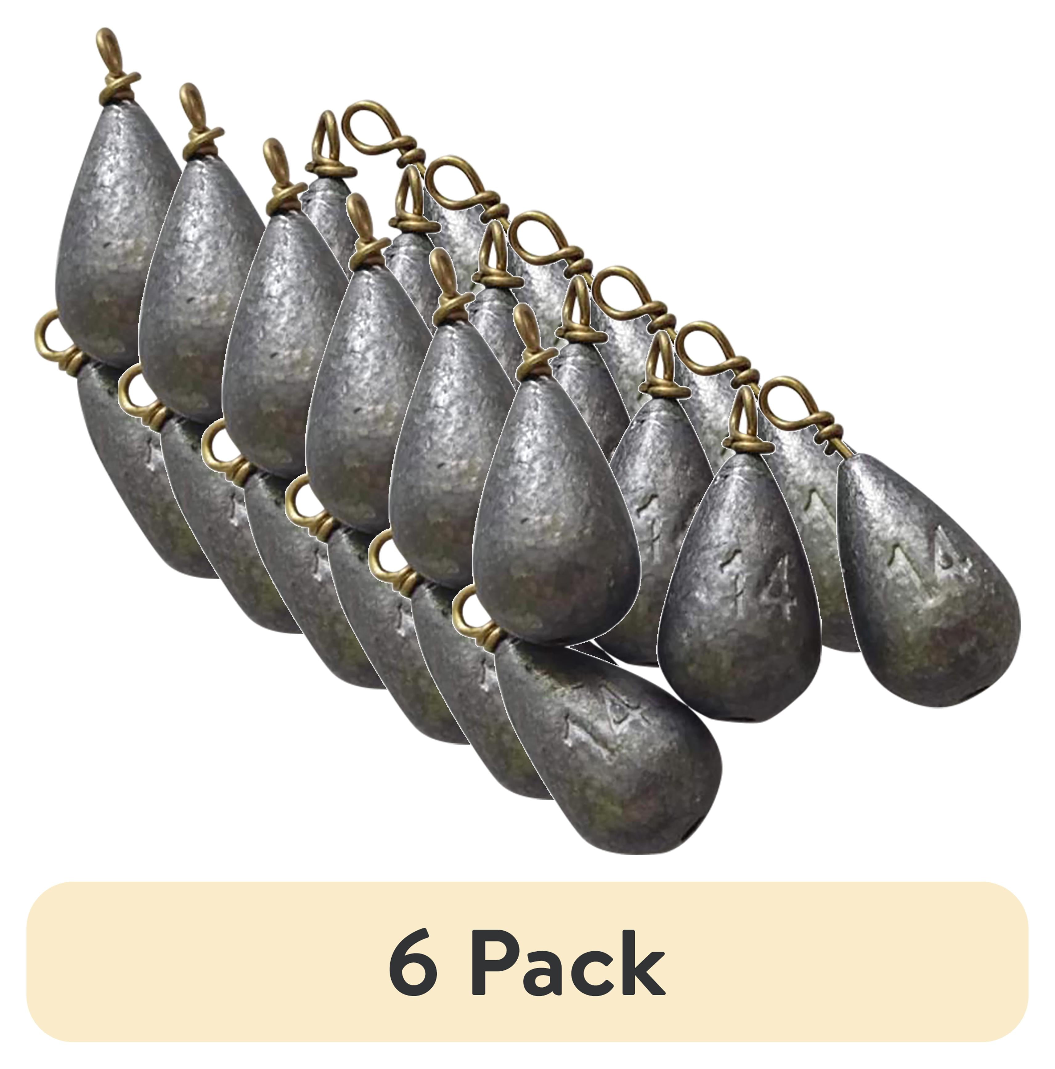 Ozark Trail Bass Cast 1/2oz Fishing Weights - 4pcs - 56g - Walmart.com