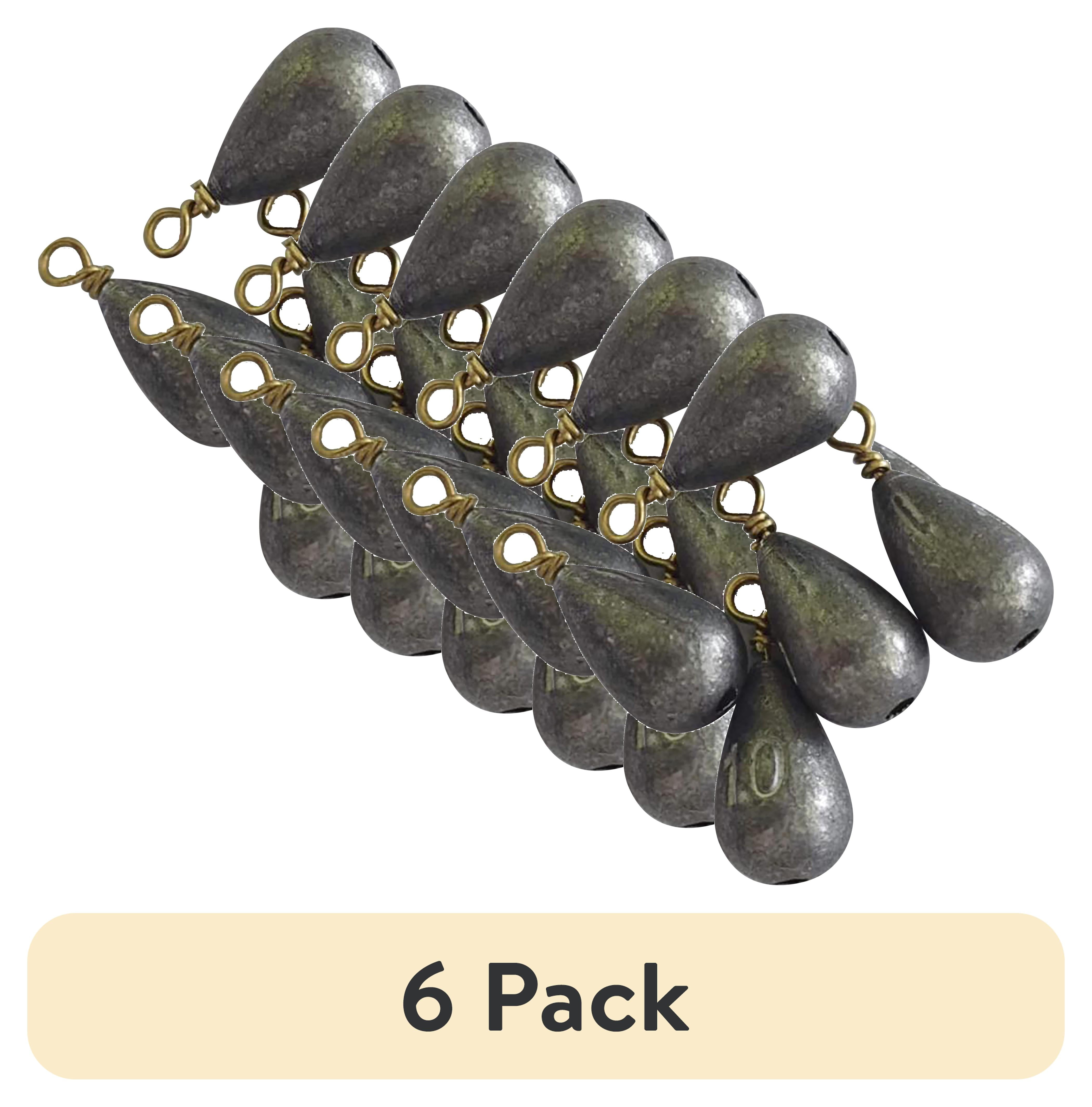 (6 pack) Ozark Trail Bass Cast 3/8oz, Fishing Weights, Product Size 2 ...