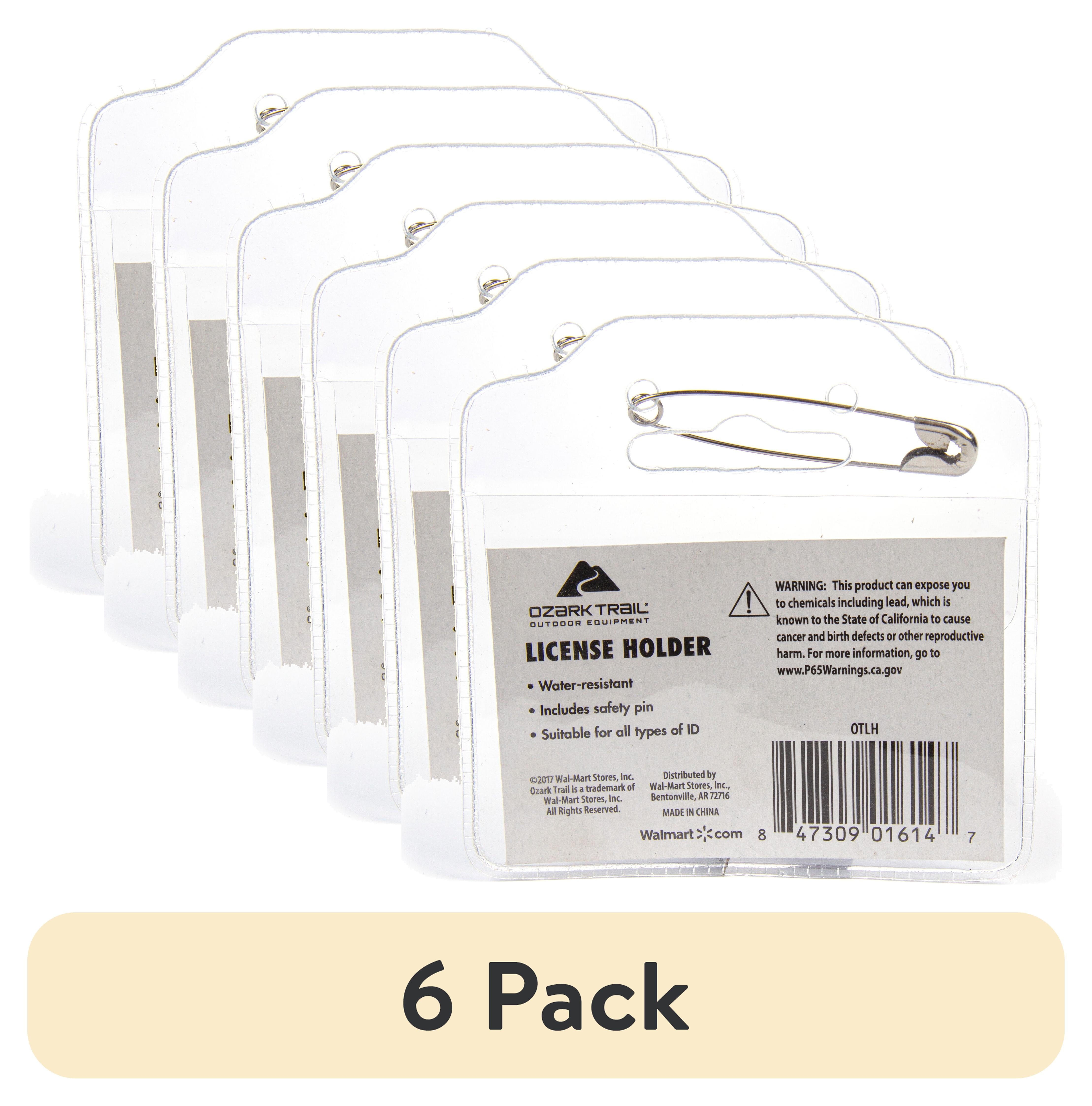 (6 pack) Ozark Trail Fishing License Holder - Walmart.com