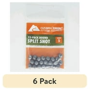 Ozark Trail Round Split Shot Fishing Weights Assortment Kit with 124 ...