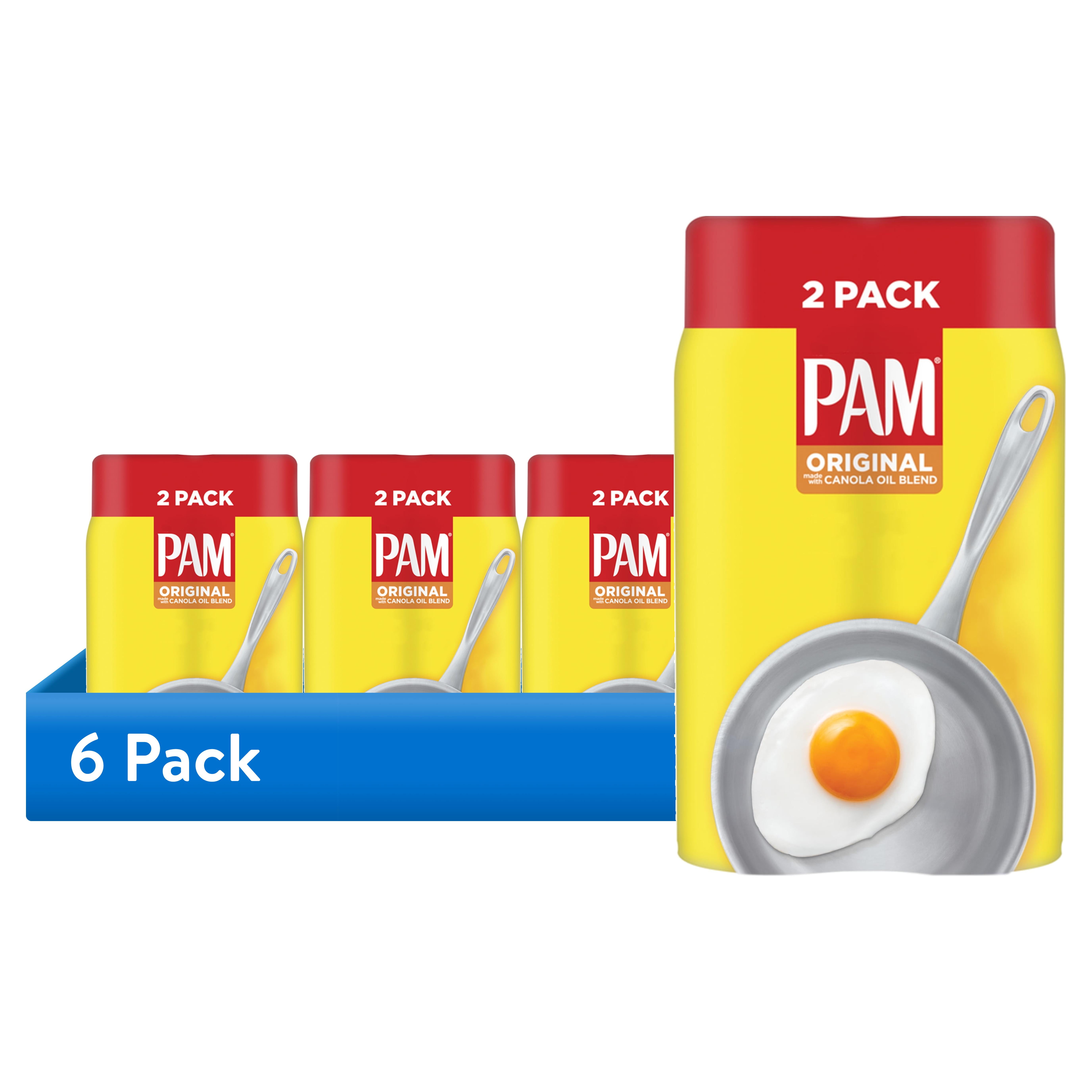 (6 pack) PAM Non-Stick Original Cooking Spray, 10 oz., 2-Count ...