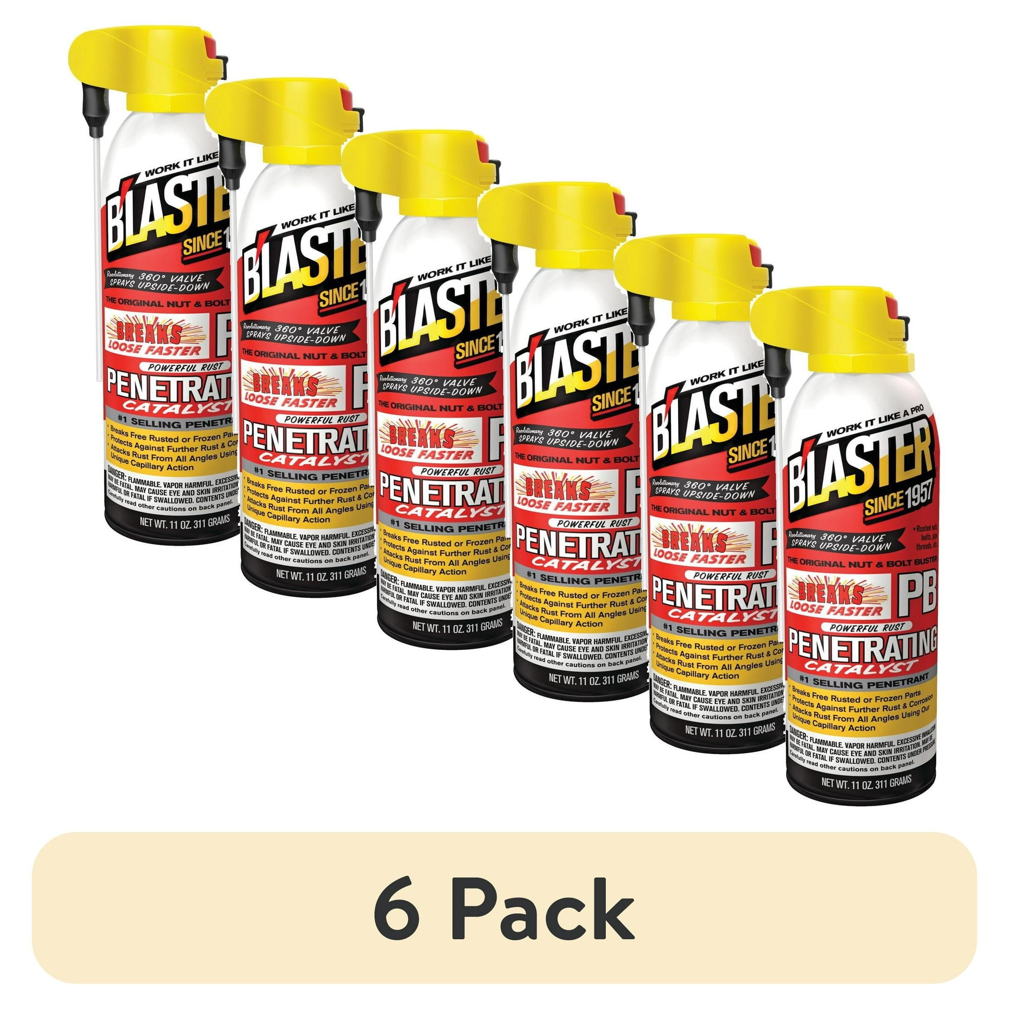(6 pack) PB Blaster 16PBDS Penetrant Rust Remover, Machine & Tool ...