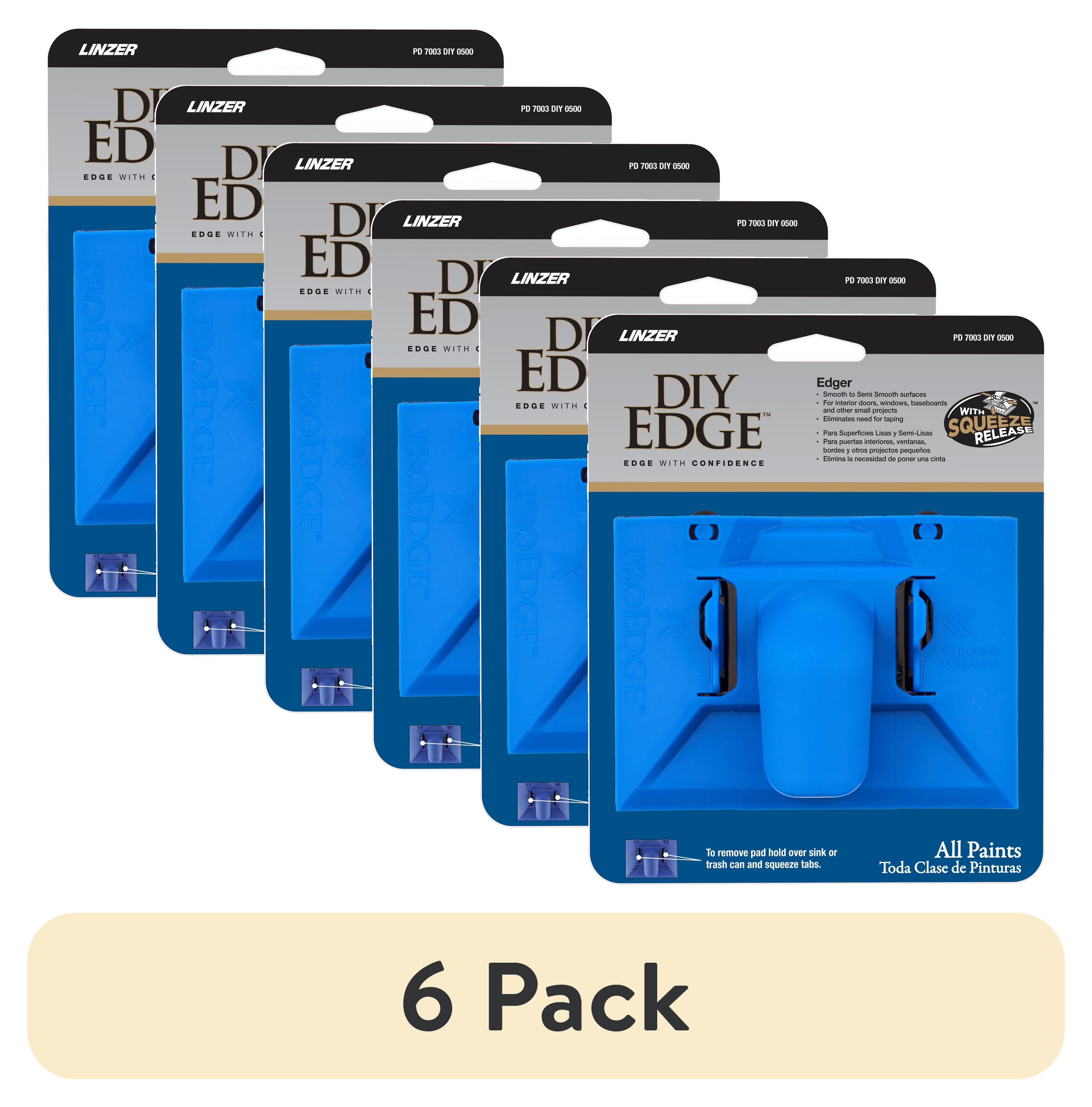 (6 pack) PRO EDGE by Linzer 3-Piece Taklon Flat Paint Brush Set ...