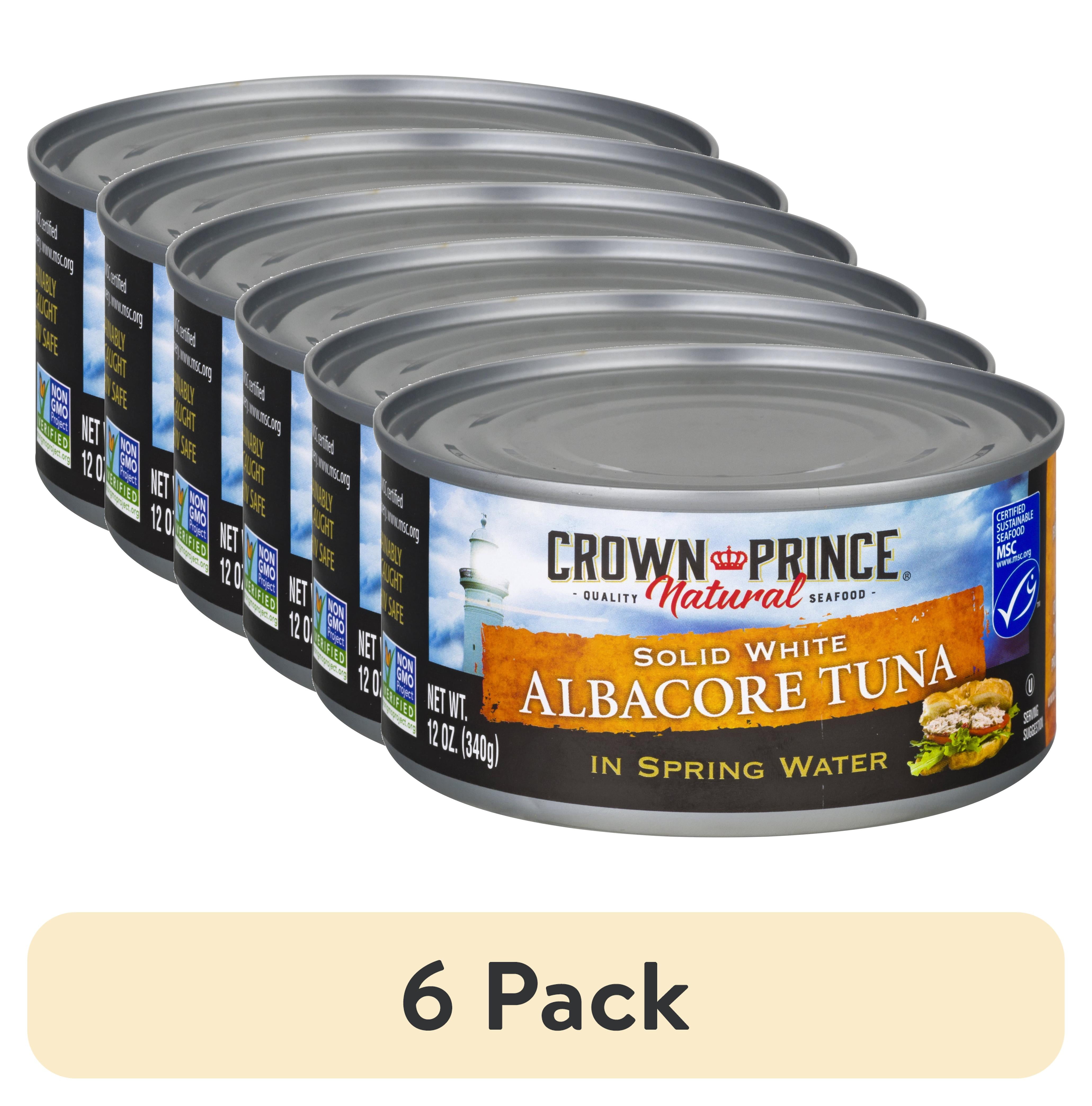 (6 pack) Crown Prince Natural Solid White Albacore Tuna in Spring Water ...