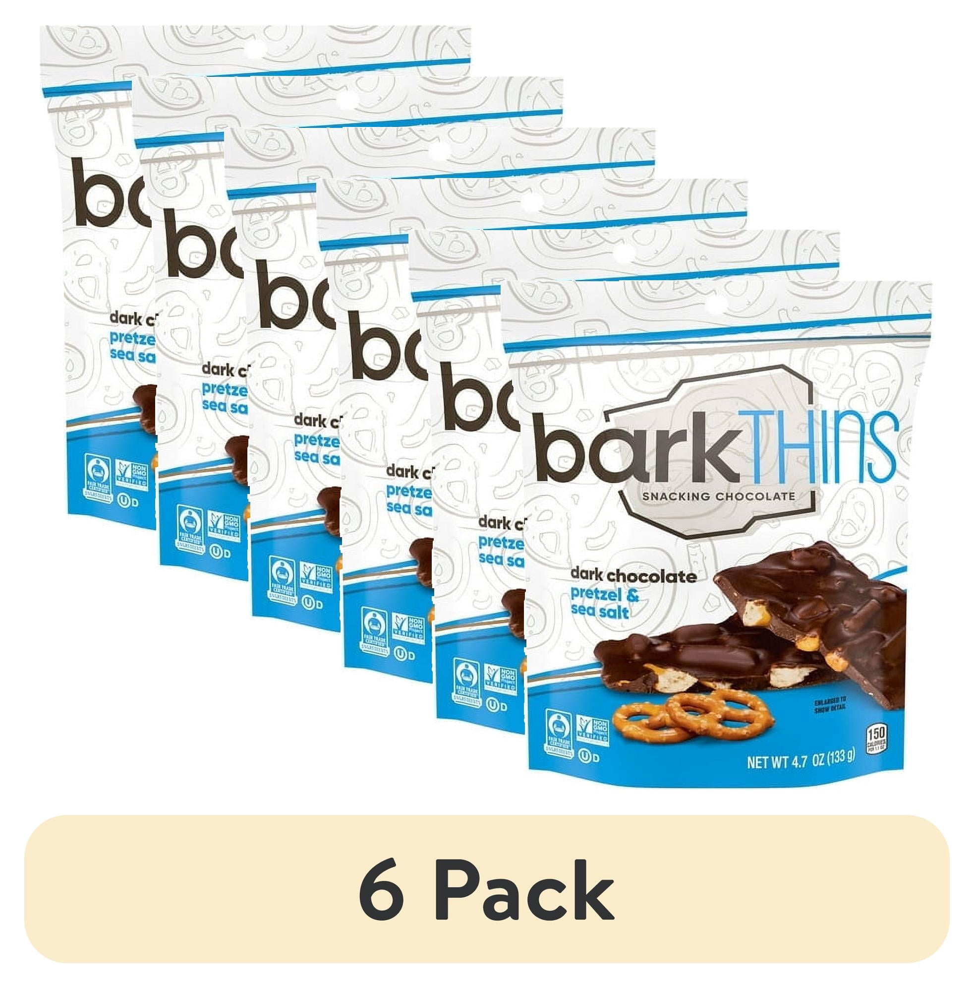 (6 pack) Pack of 2 Barkthins Dark Chocolate, Pretzel and Sea Salt ...