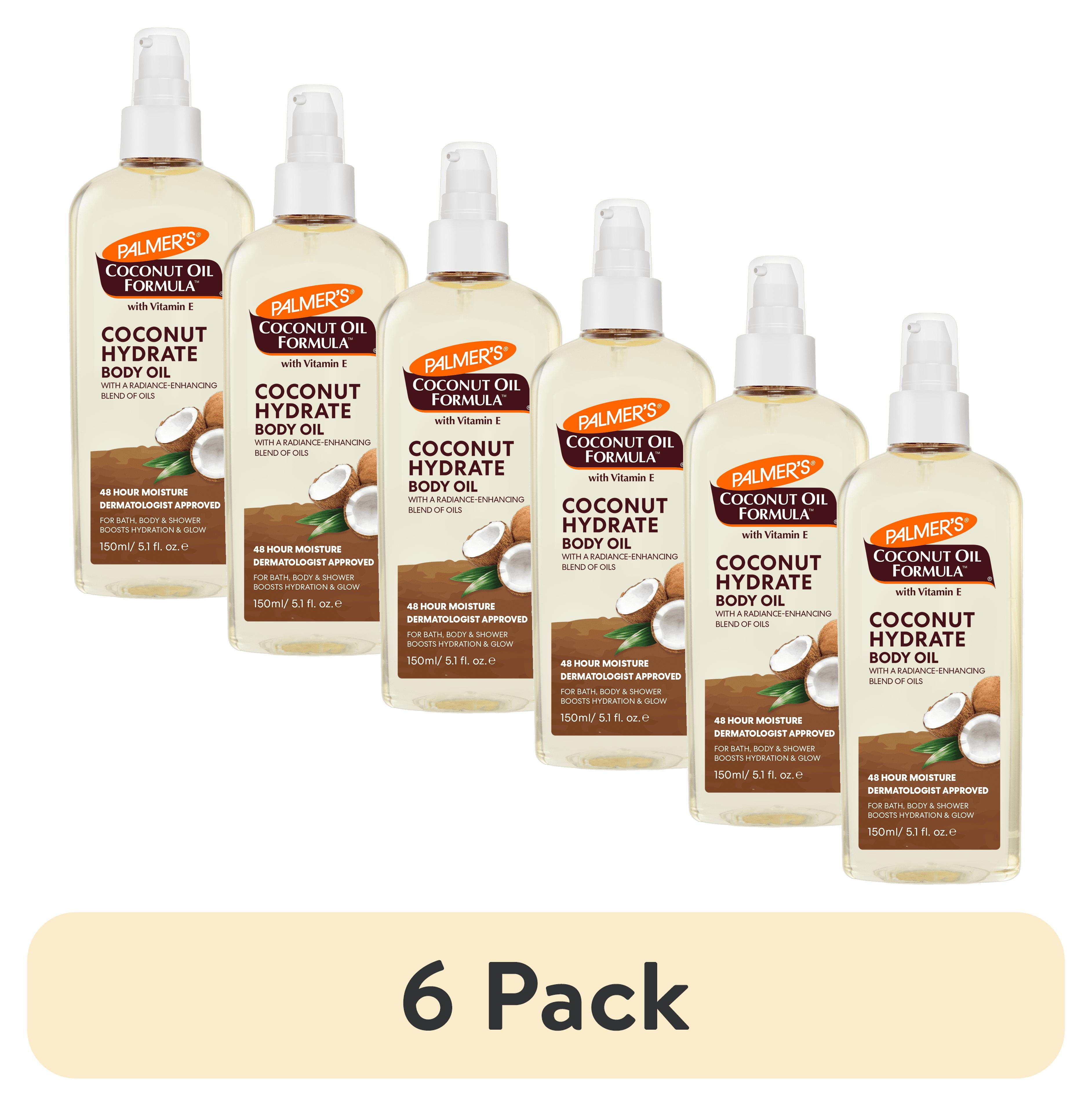 (6 pack) Palmer's Coconut Oil Formula Body Oil, 5.1 oz. - Walmart.com