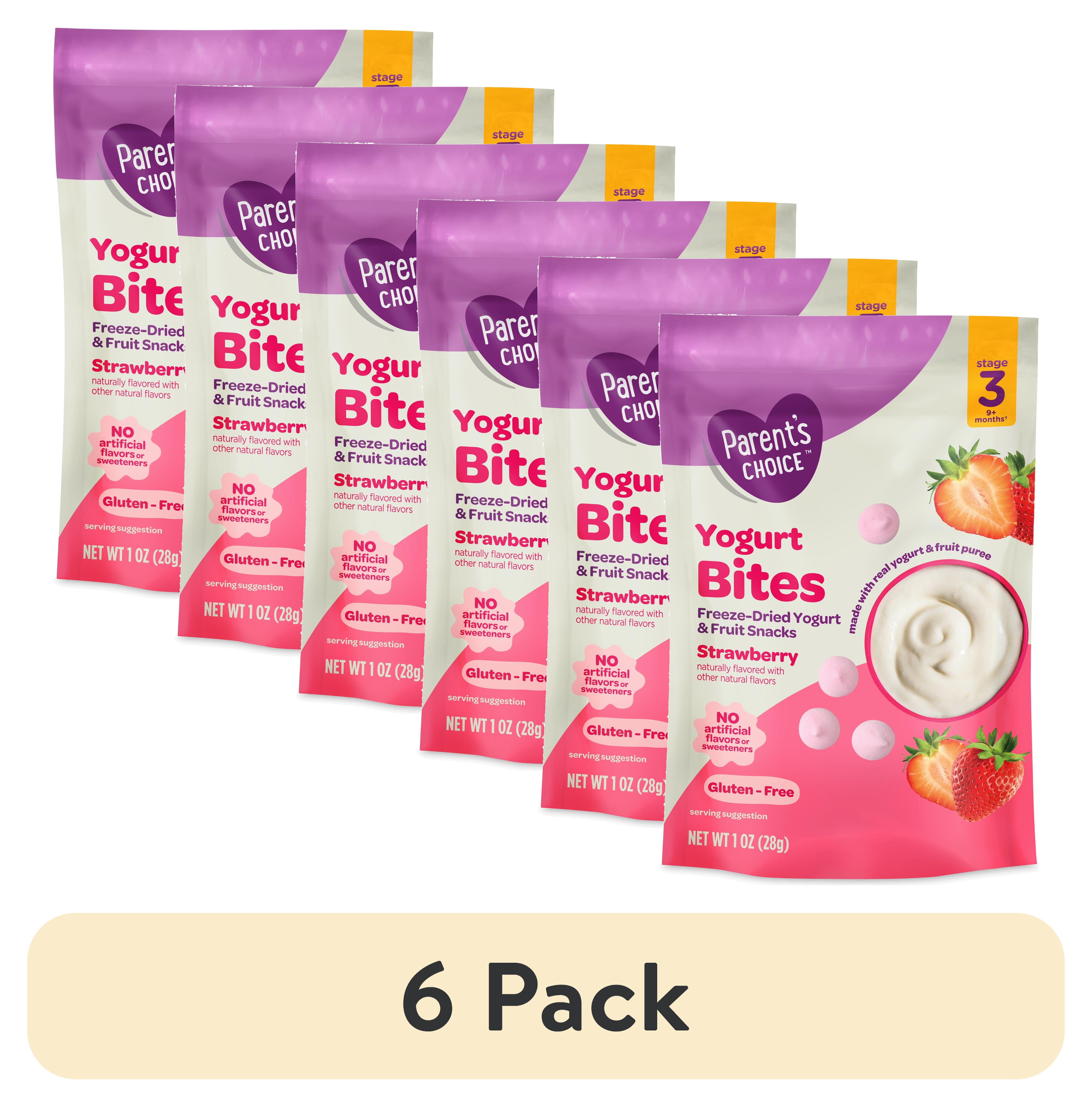 (6 pack) Parent’s Choice™ Strawberry Stage 3 Toddler Yogurt Bites Snack ...